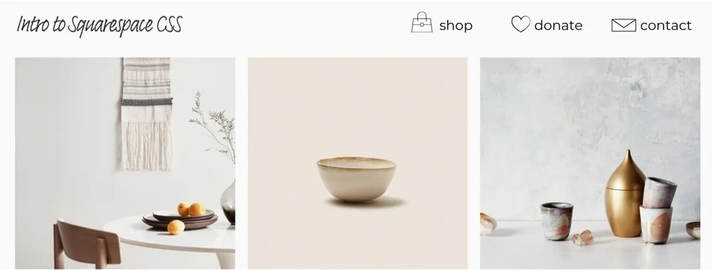 Squarespace CSS: 10 ways to customize your site's navigation — Paige ...