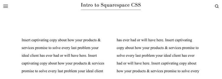 Squarespace CSS: 10 tips for customizing your site's fonts & text ...