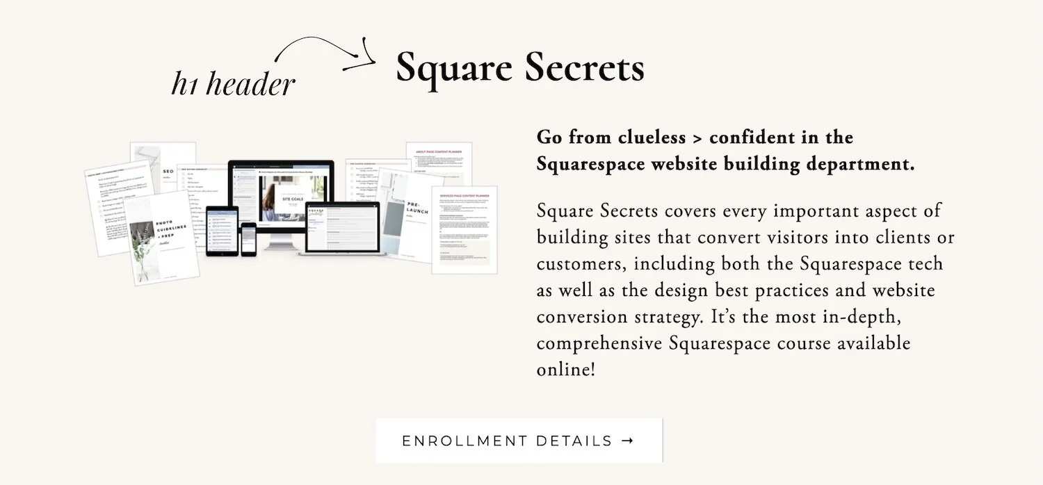 Squarespace CSS: how to target specific pages, sections, or blocks on your site — Paige Brunton