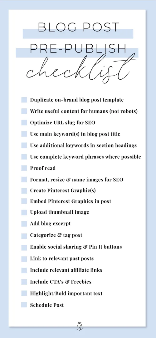My complete blog post writing process & checklist — Paige Brunton