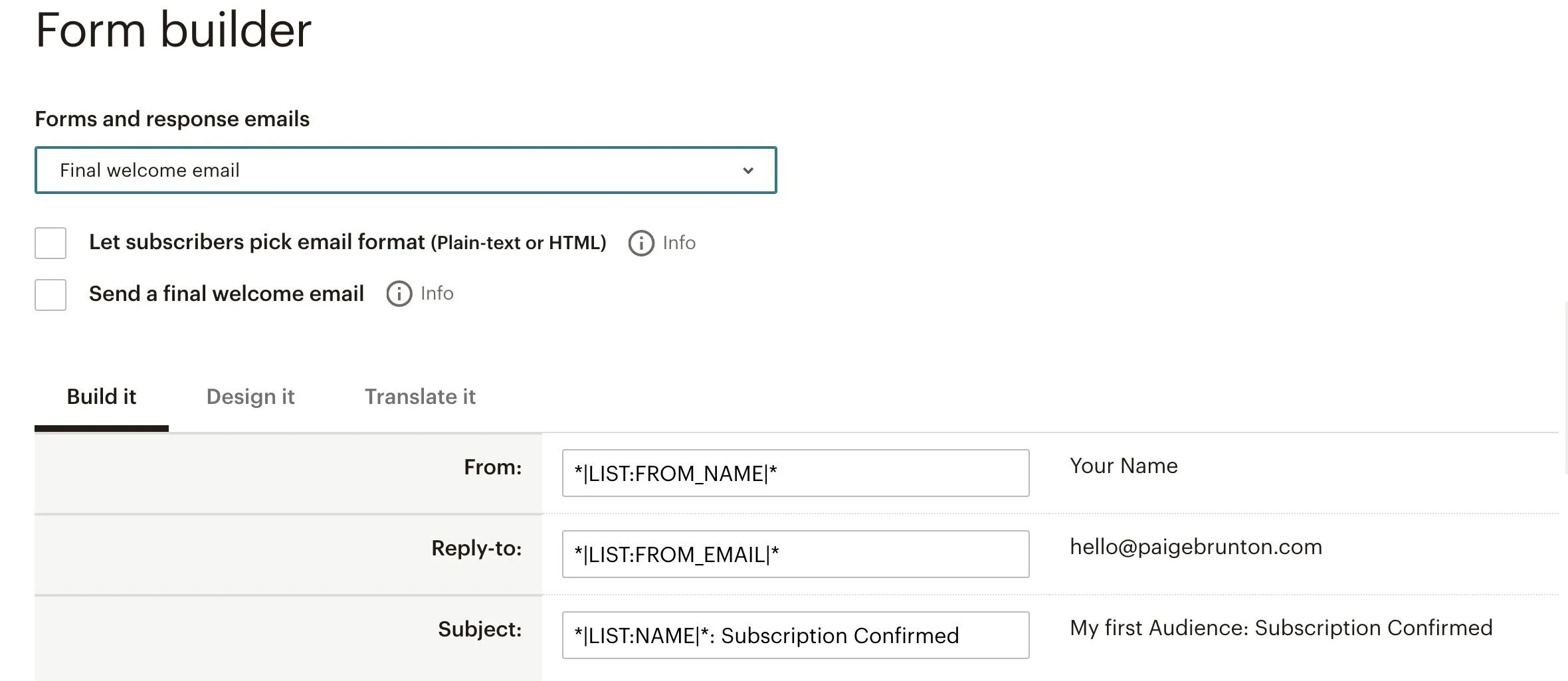 How to connect Squarespace to Mailchimp in 2020 — Paige Brunton ...