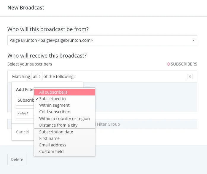 ConvertKit 101: Beginners guide to sending broadcast newsletter-style emails — Paige Brunton
