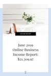June 2019 Online Business Income Report: $21,309.97 — Paige Brunton