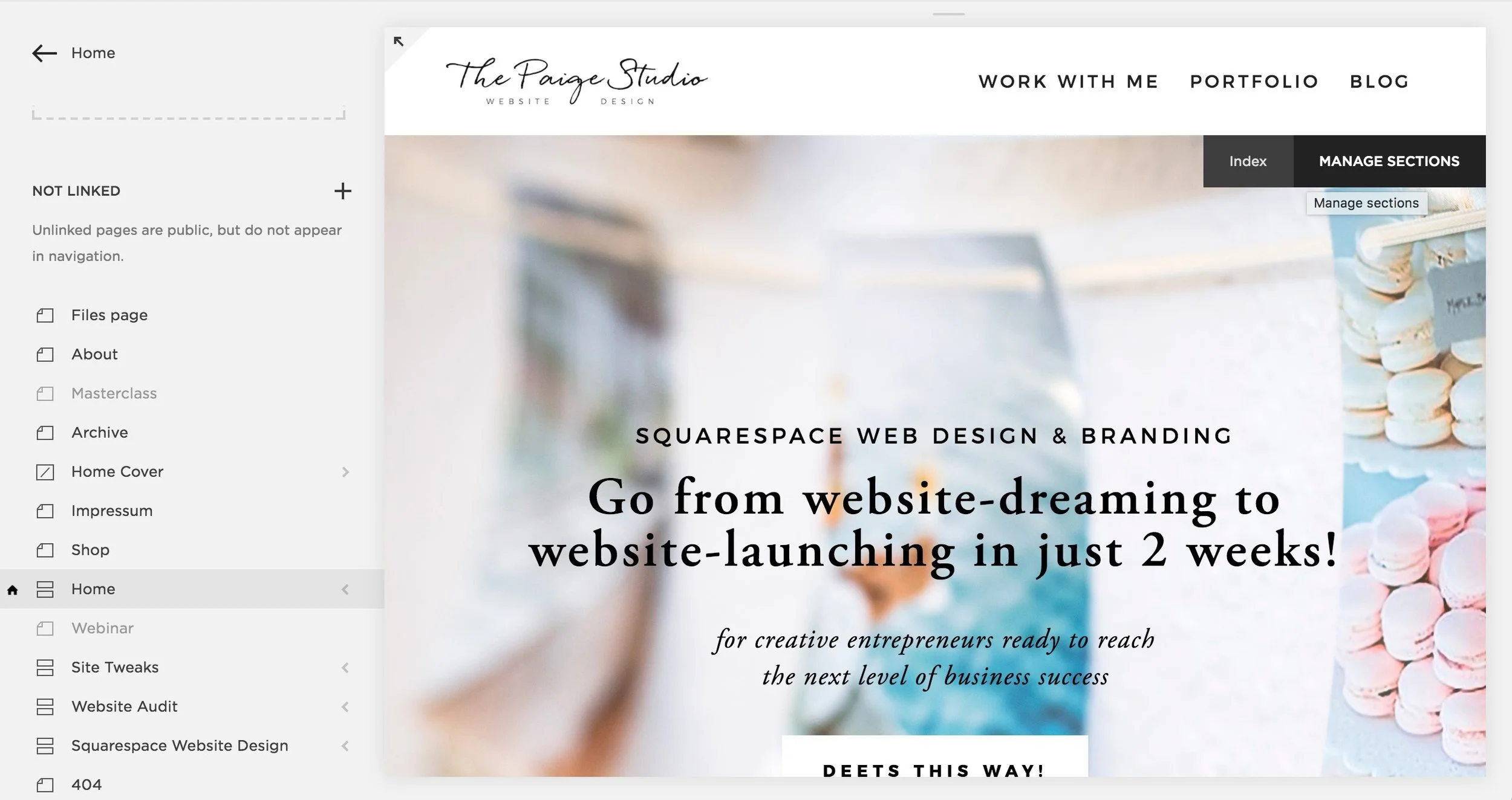 A beginners guide to Squarespace index pages — Paige Brunton