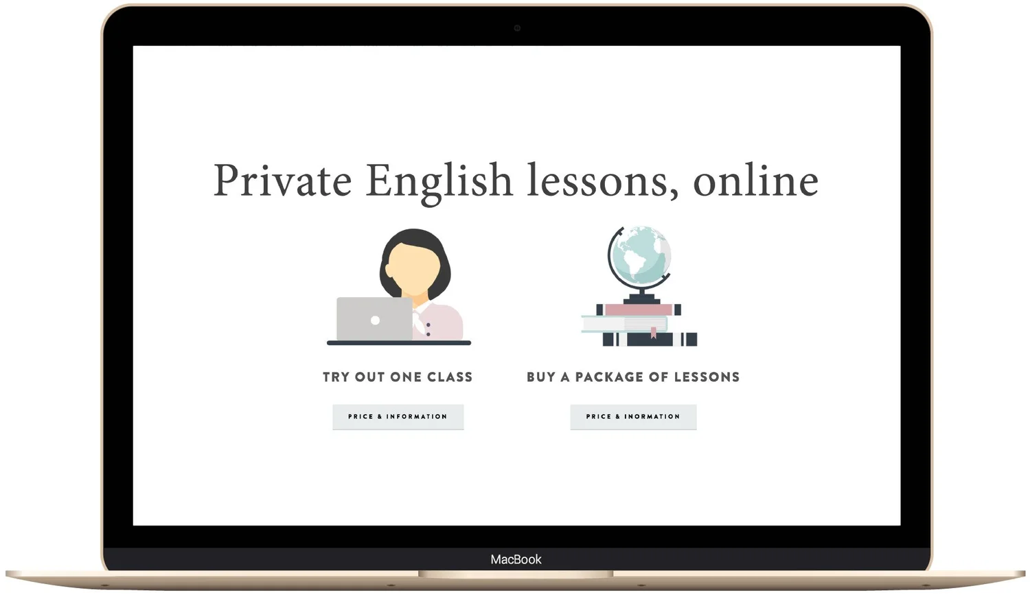 English With Rebecca Website Design — Paige Brunton