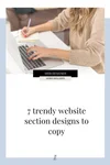 7 trendy website section designs to copy — Paige Brunton
