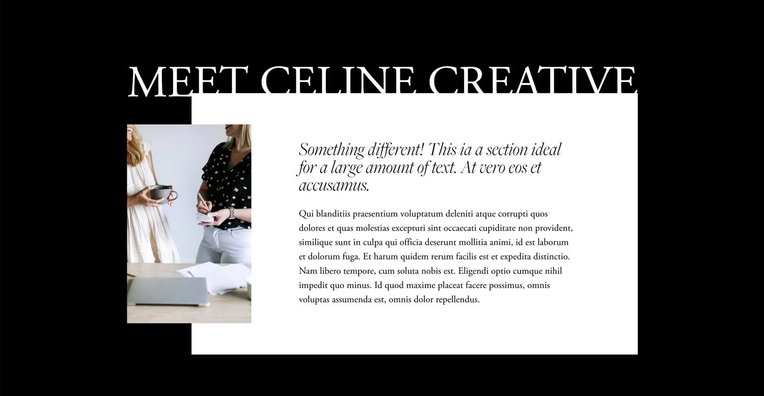 7 trendy website section designs to copy — Paige Brunton