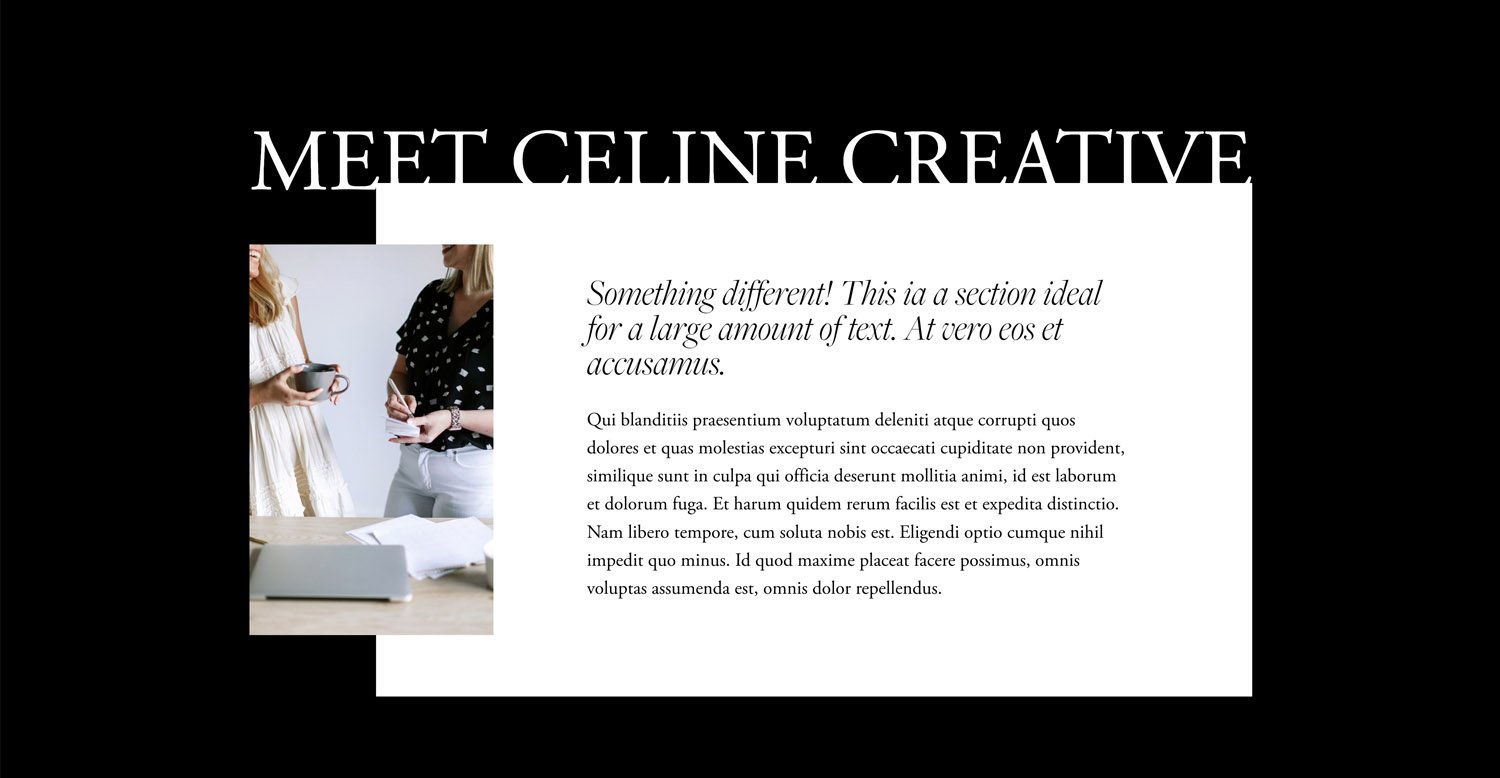 7 trendy website section designs to copy — Paige Brunton