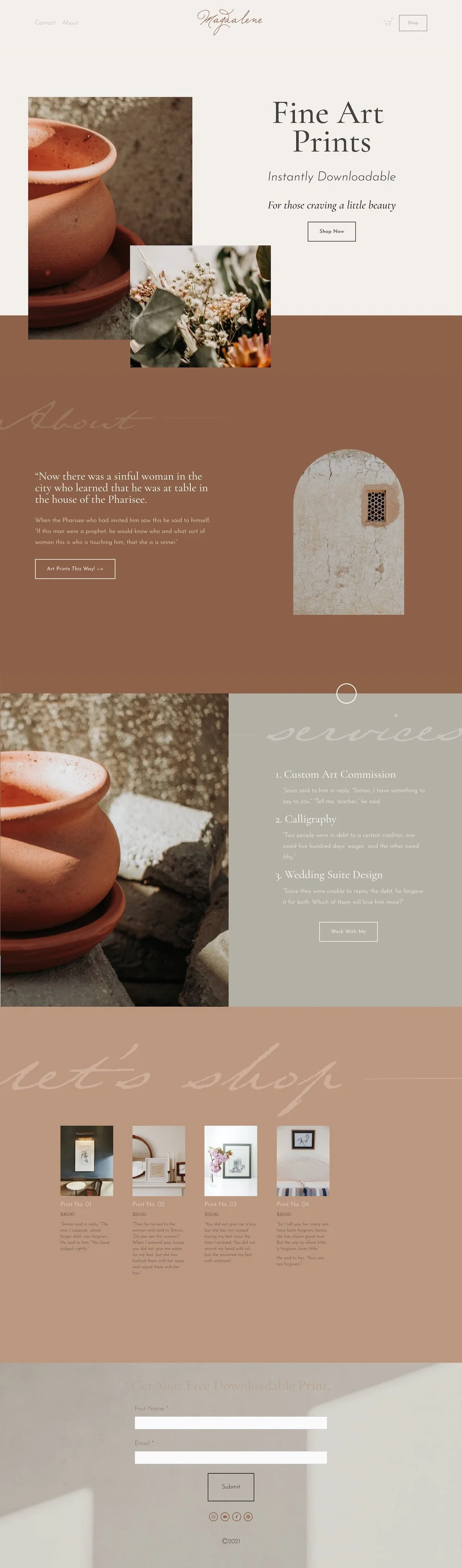 50 Squarespace websites and template design examples — Paige Brunton
