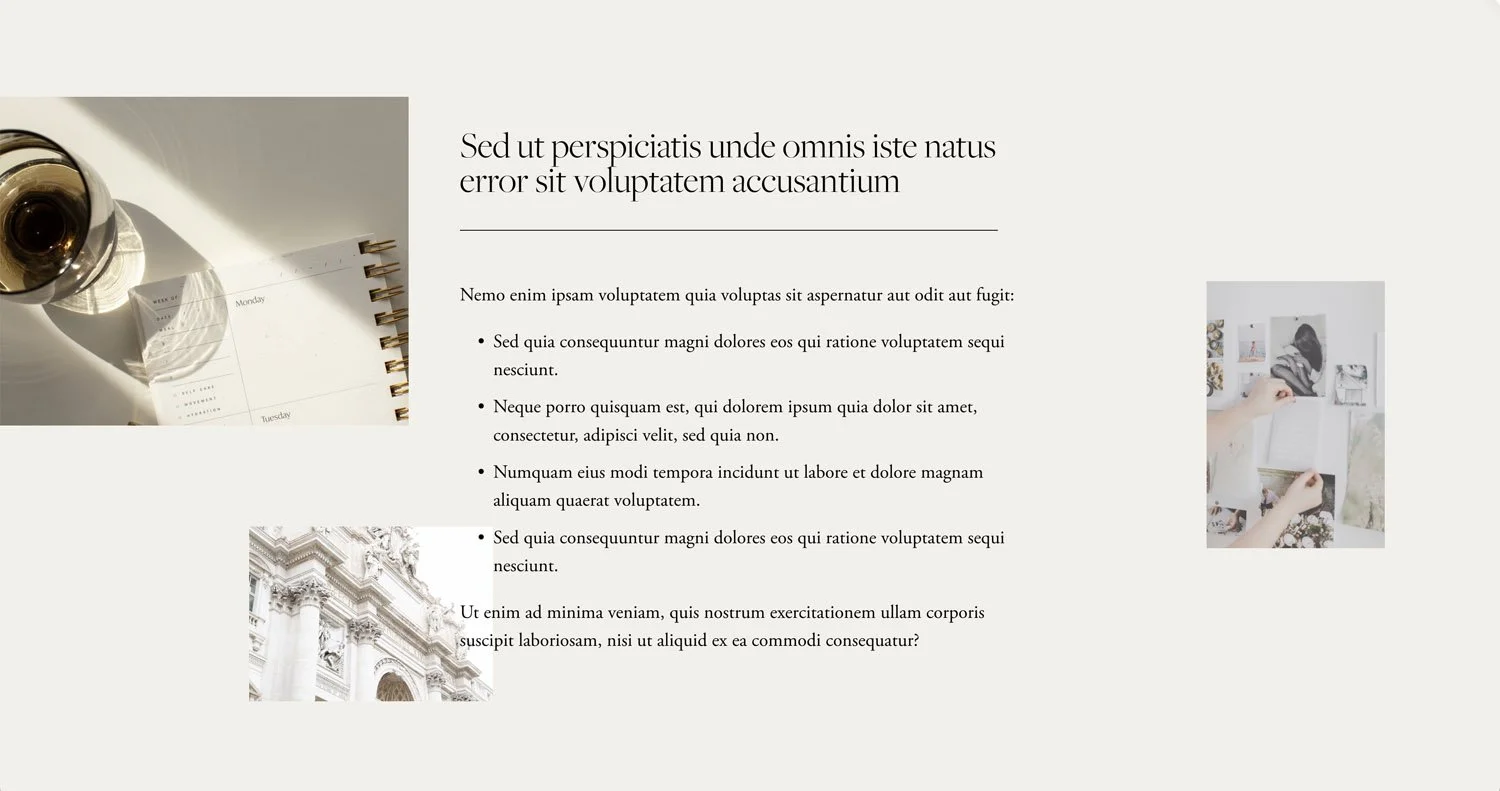 7 trendy website section designs to copy — Paige Brunton