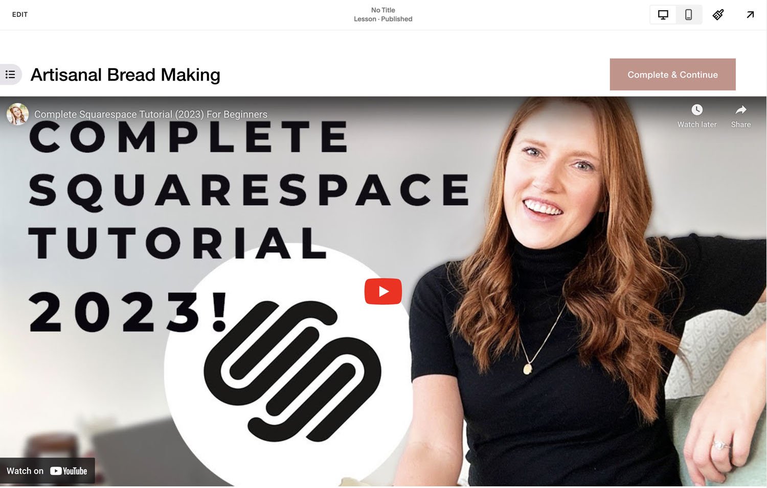 Squarespace Courses Tutorial for Beginners - Start to Finish — Paige Brunton