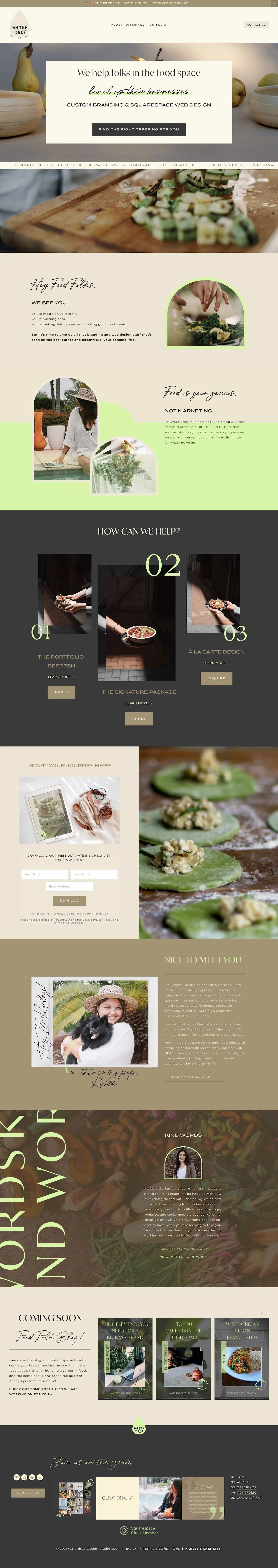 50 Squarespace websites and template design examples — Paige Brunton ...