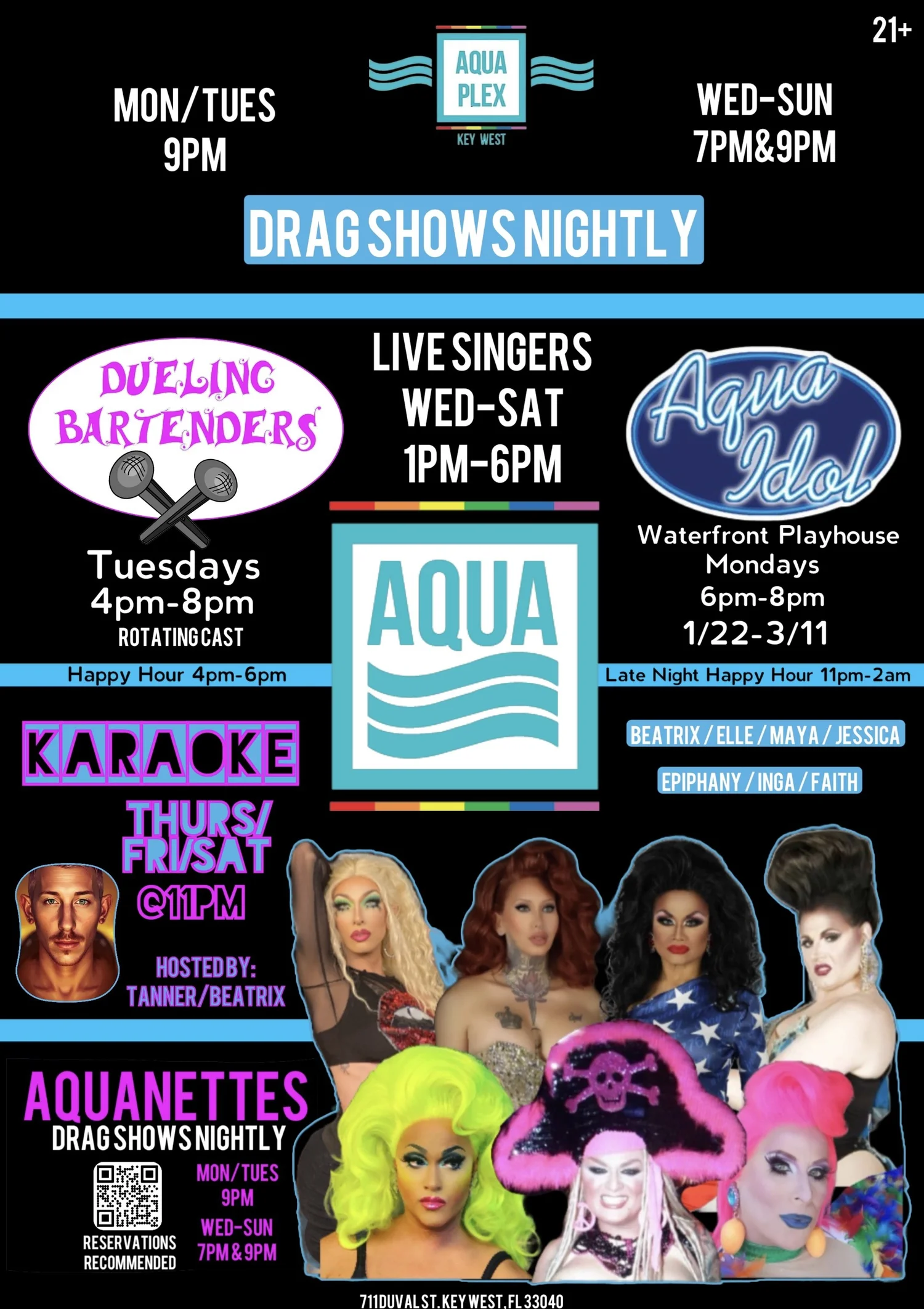 Aqua Bar & Nightclub Key West, FL | Aquaplex Key West