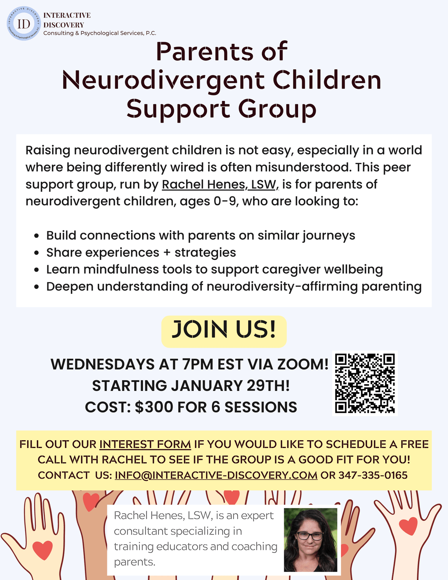 Parents of Neurodivergent Children Support Group — Interactive Discovery