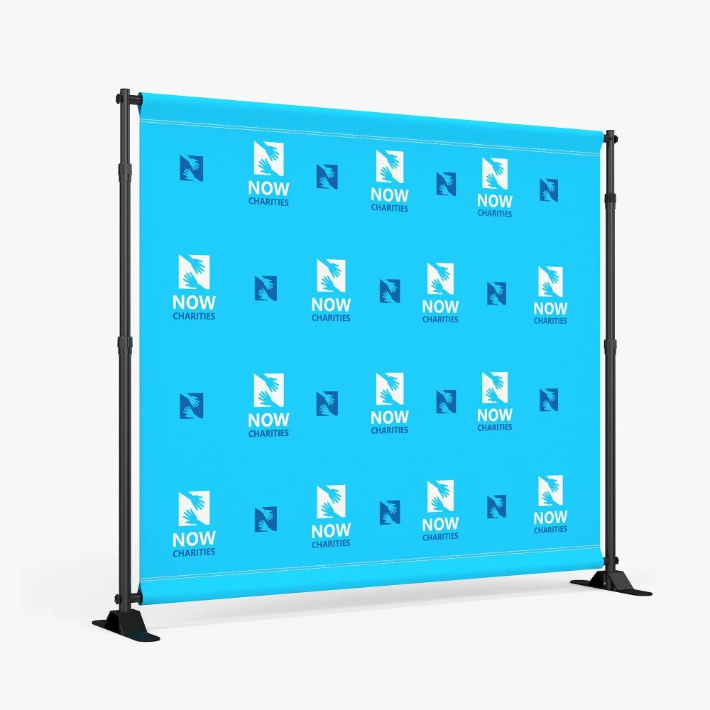 Step and Repeat Backdrop Banners — Bluegrass Print