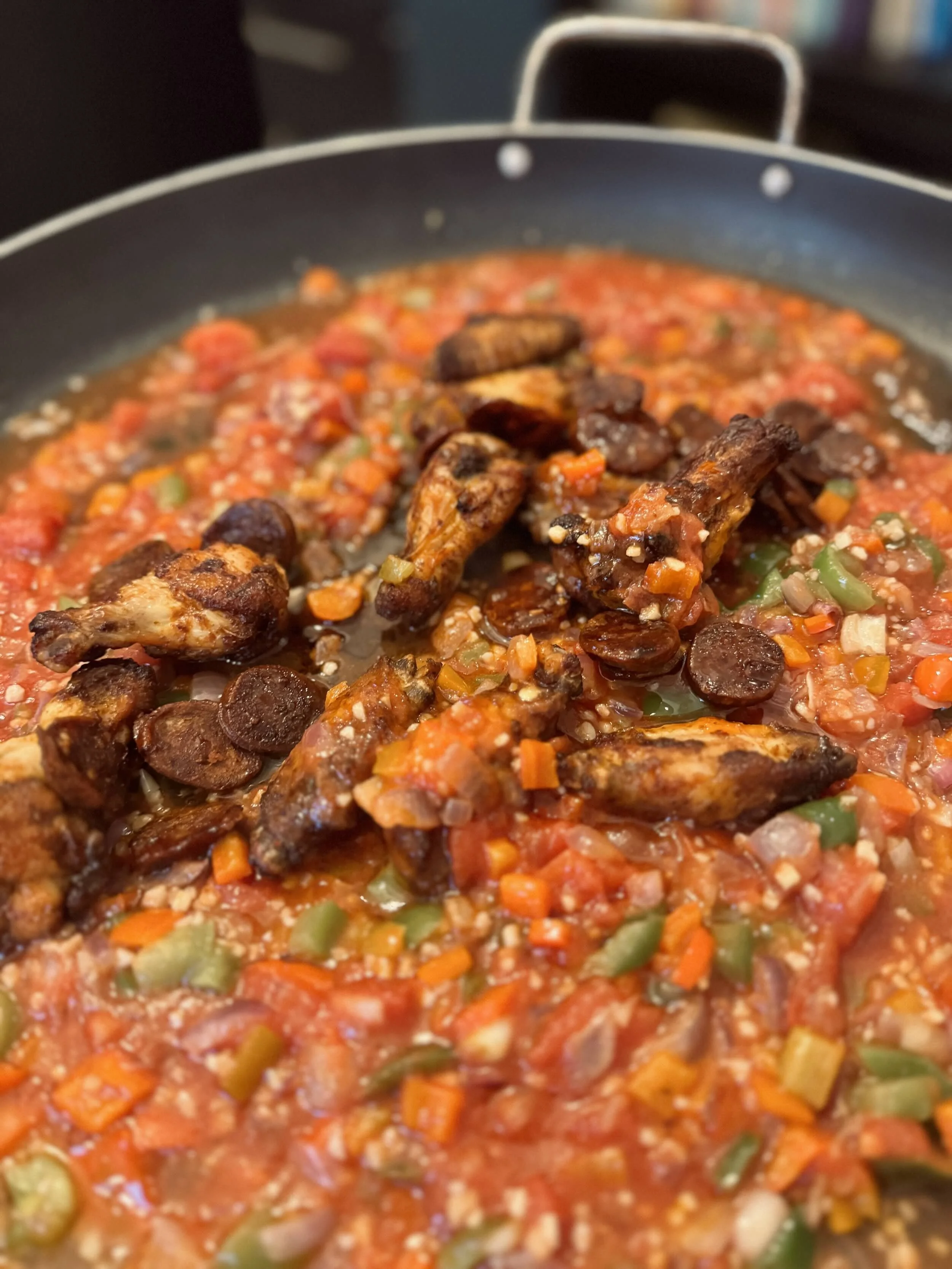 South African inspired Paella - made on the Skottel! — The Roasted Dad