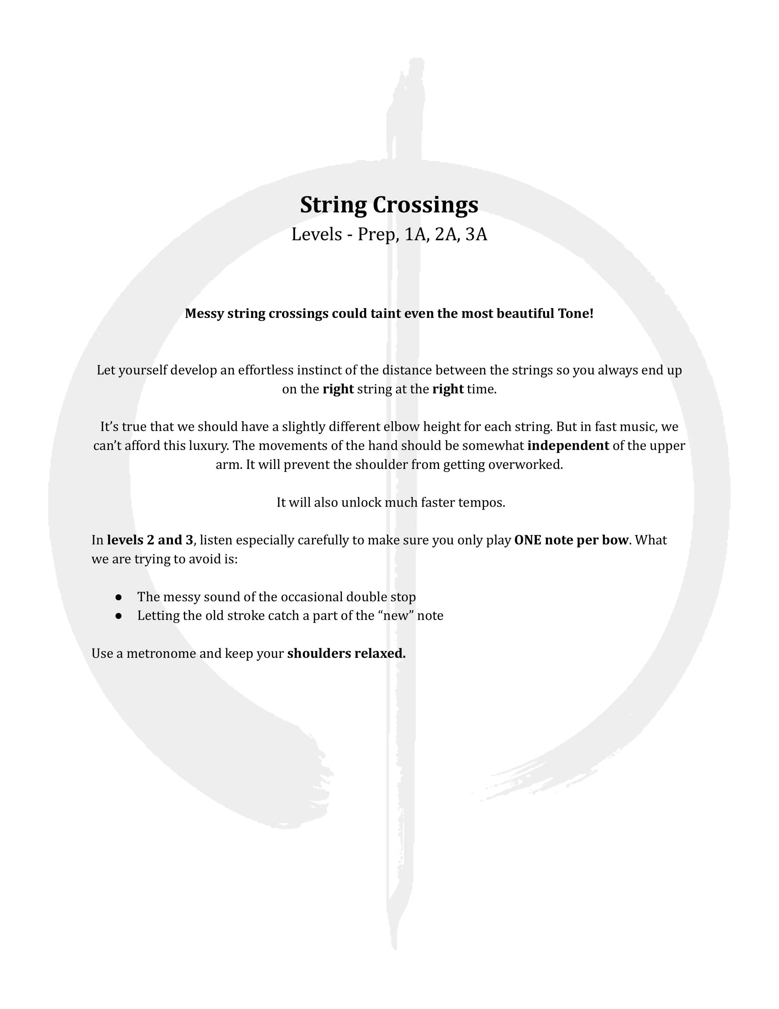 String Crossings (student) — ZEN VIOLIN