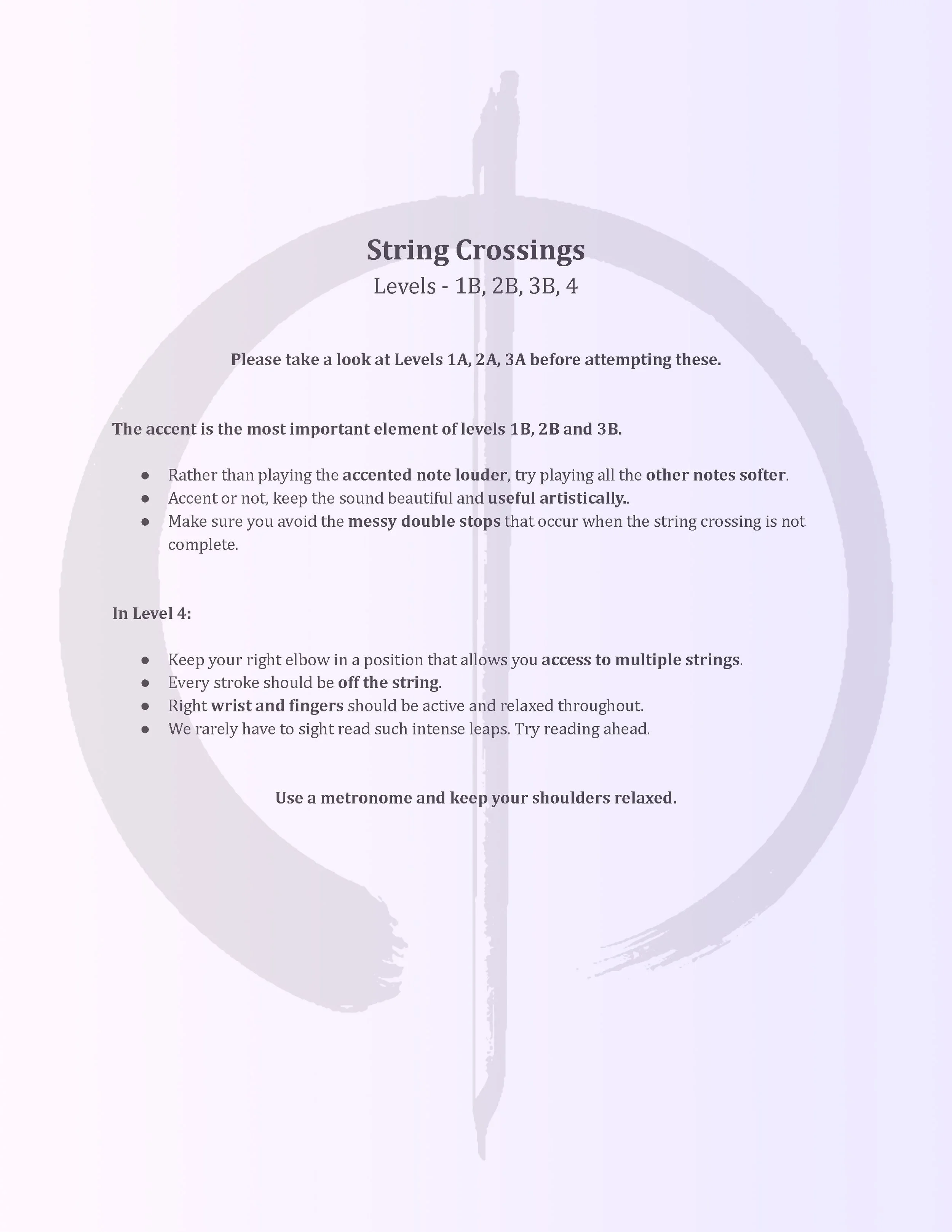 String Crossings (professional) — ZEN VIOLIN