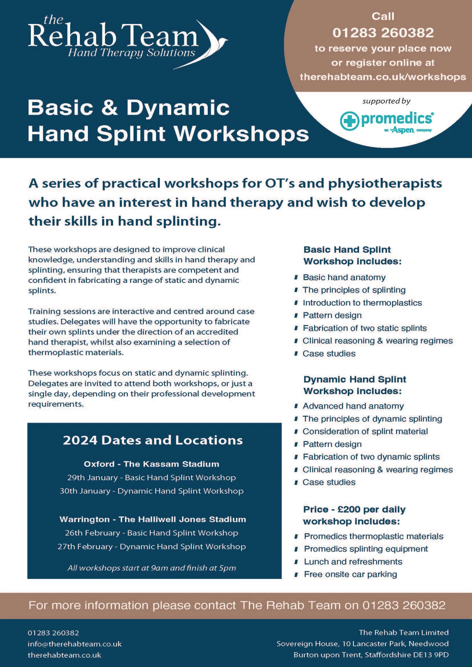 Hand Splinting Workshops for Healthcare Professionals — The Rehab Team