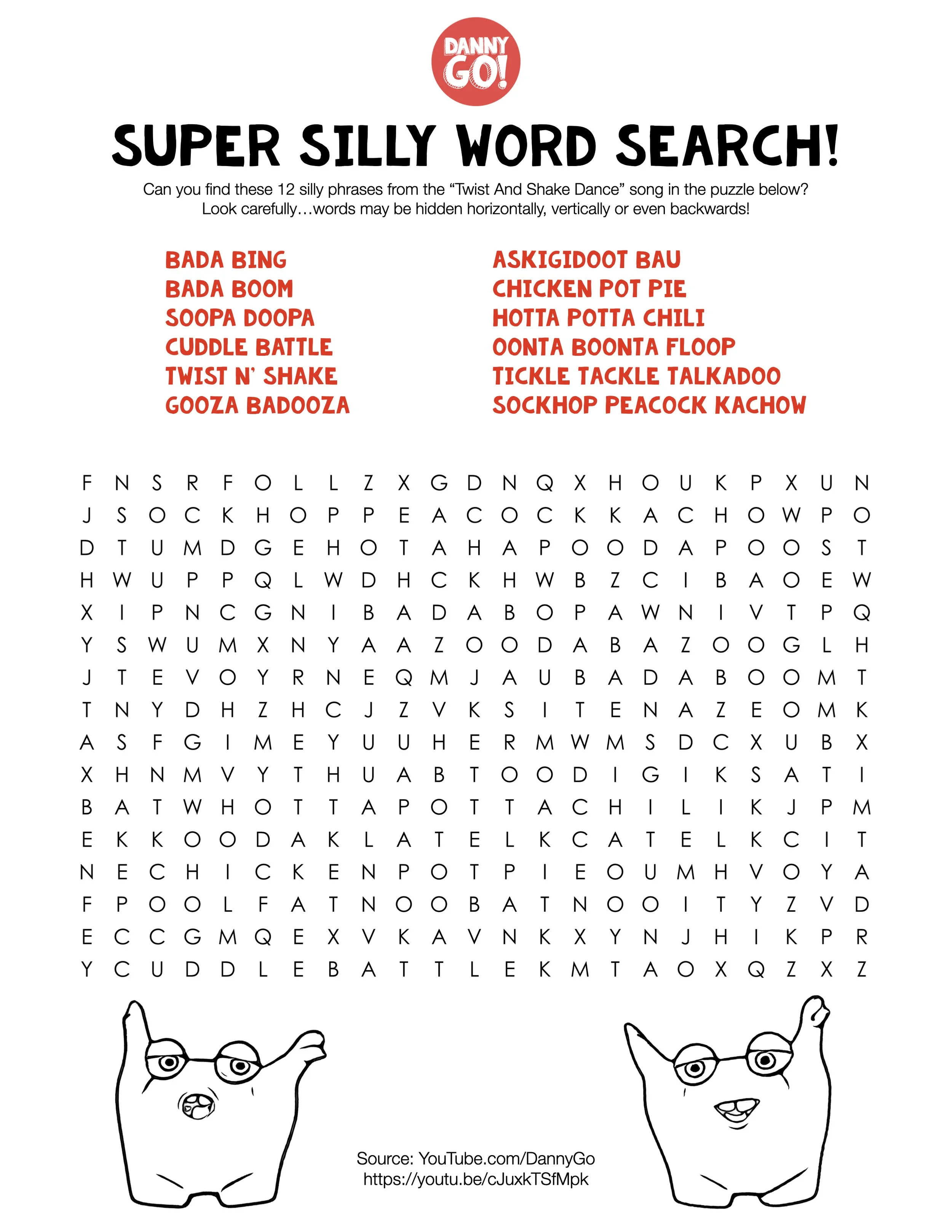 Printables — Danny Go!