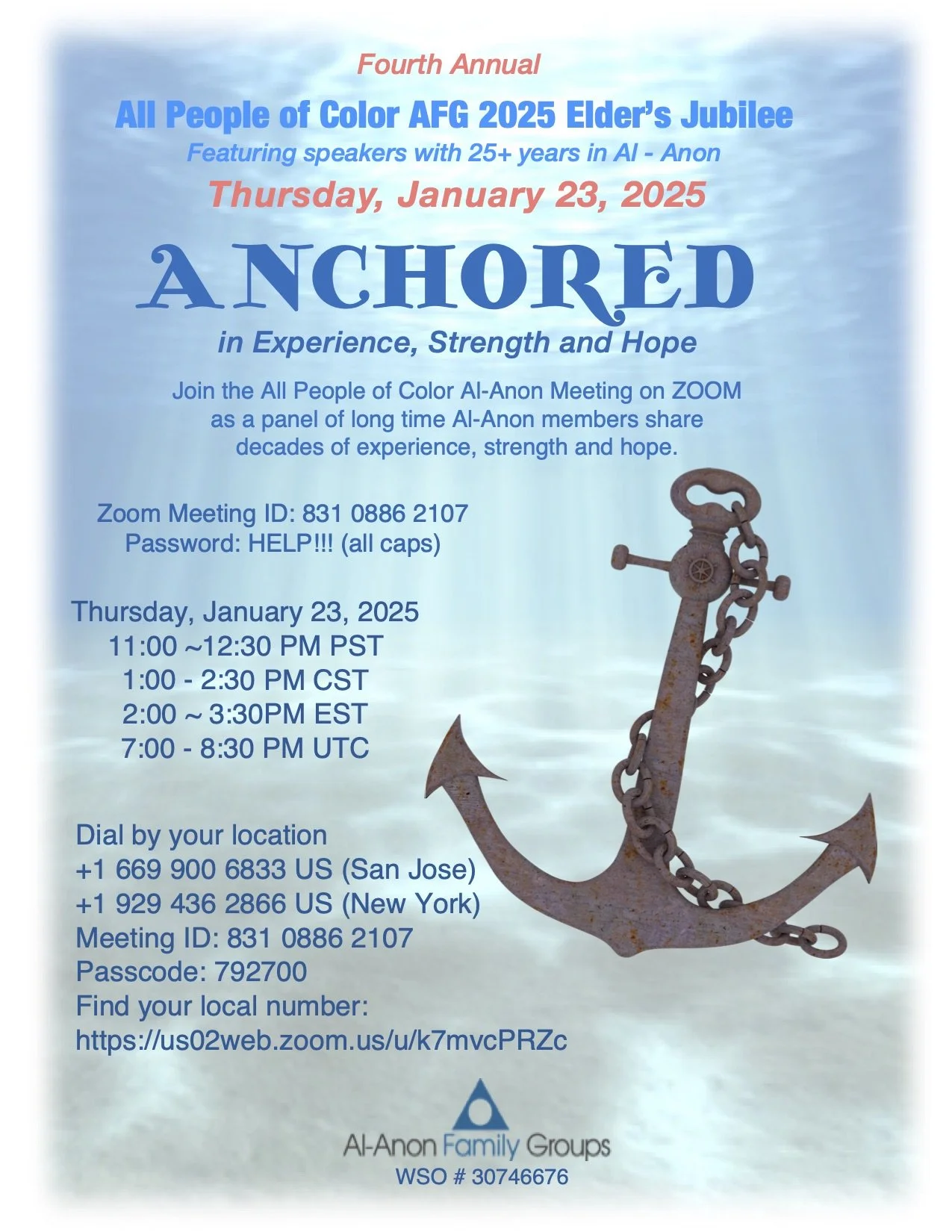 All People of Color AFG 2025 Elder's Jubilee — NYC Al-Anon