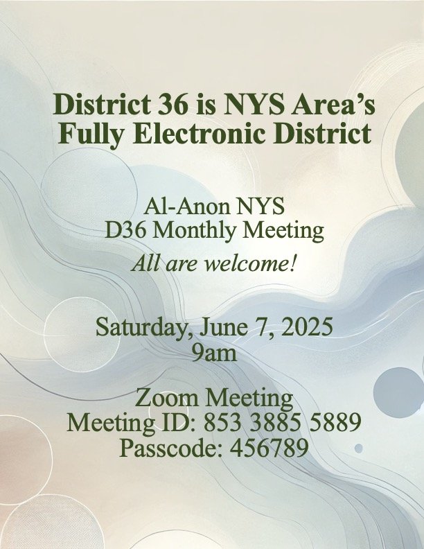 NYC Intergroup calendar of Al-Anon related events. — NYC Al-Anon