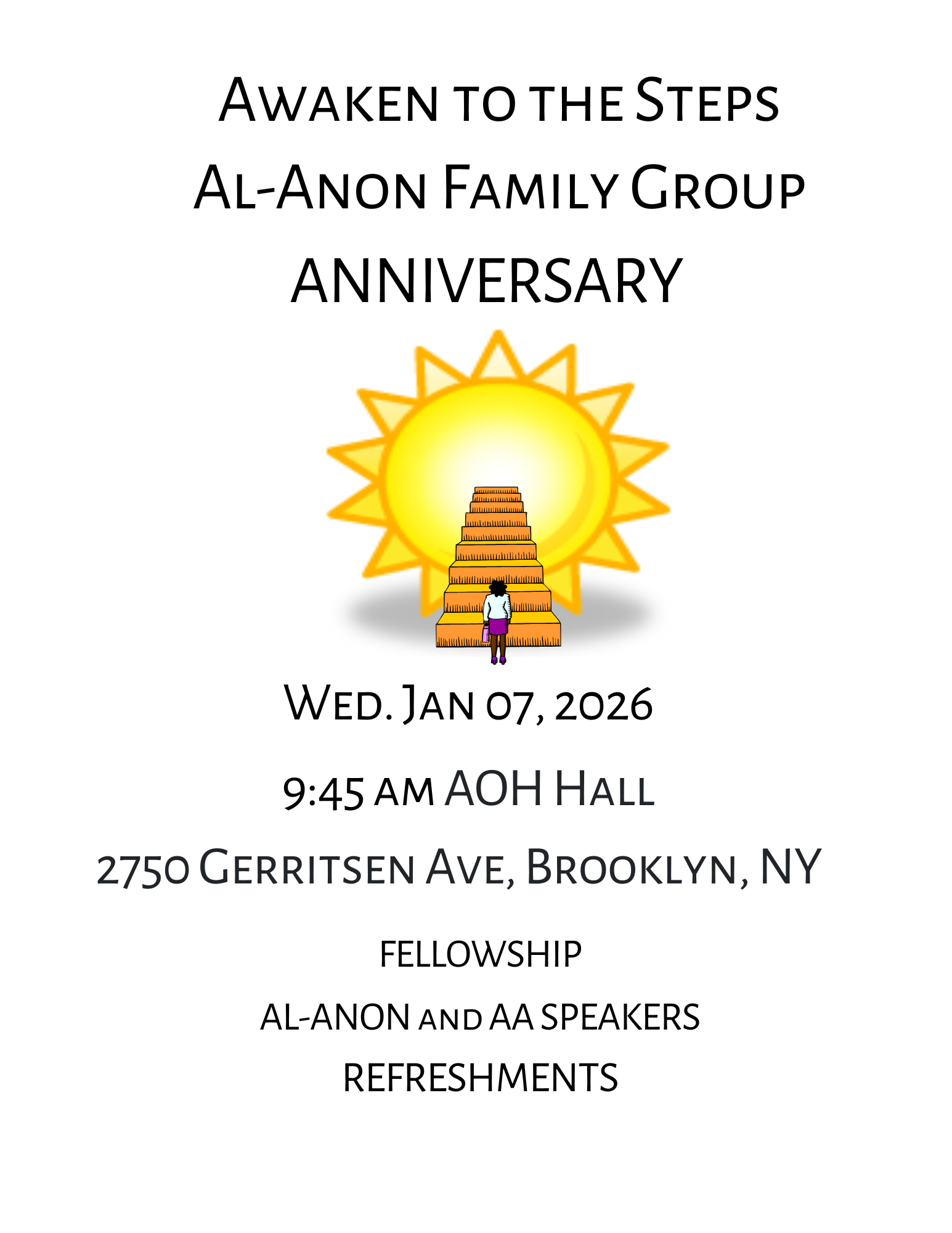 NYC Intergroup calendar of Al-Anon related events. — NYC Al-Anon
