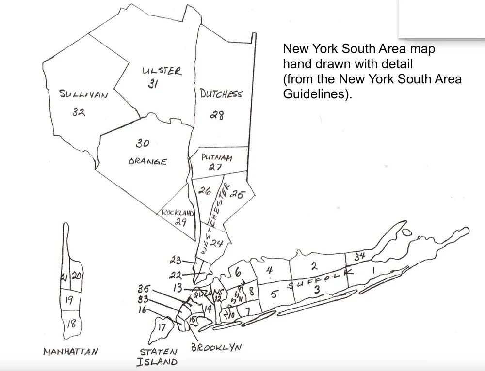 NY South Area Maps — NYC Al-Anon