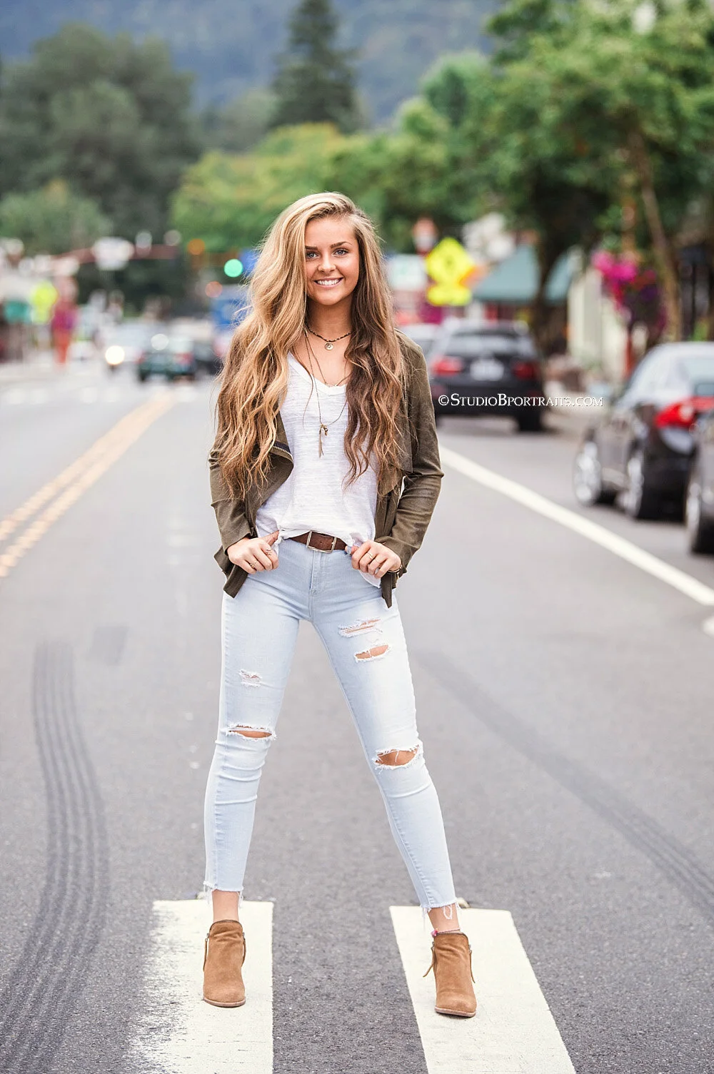 Senior Pictures street style...like literally standing in the street ...