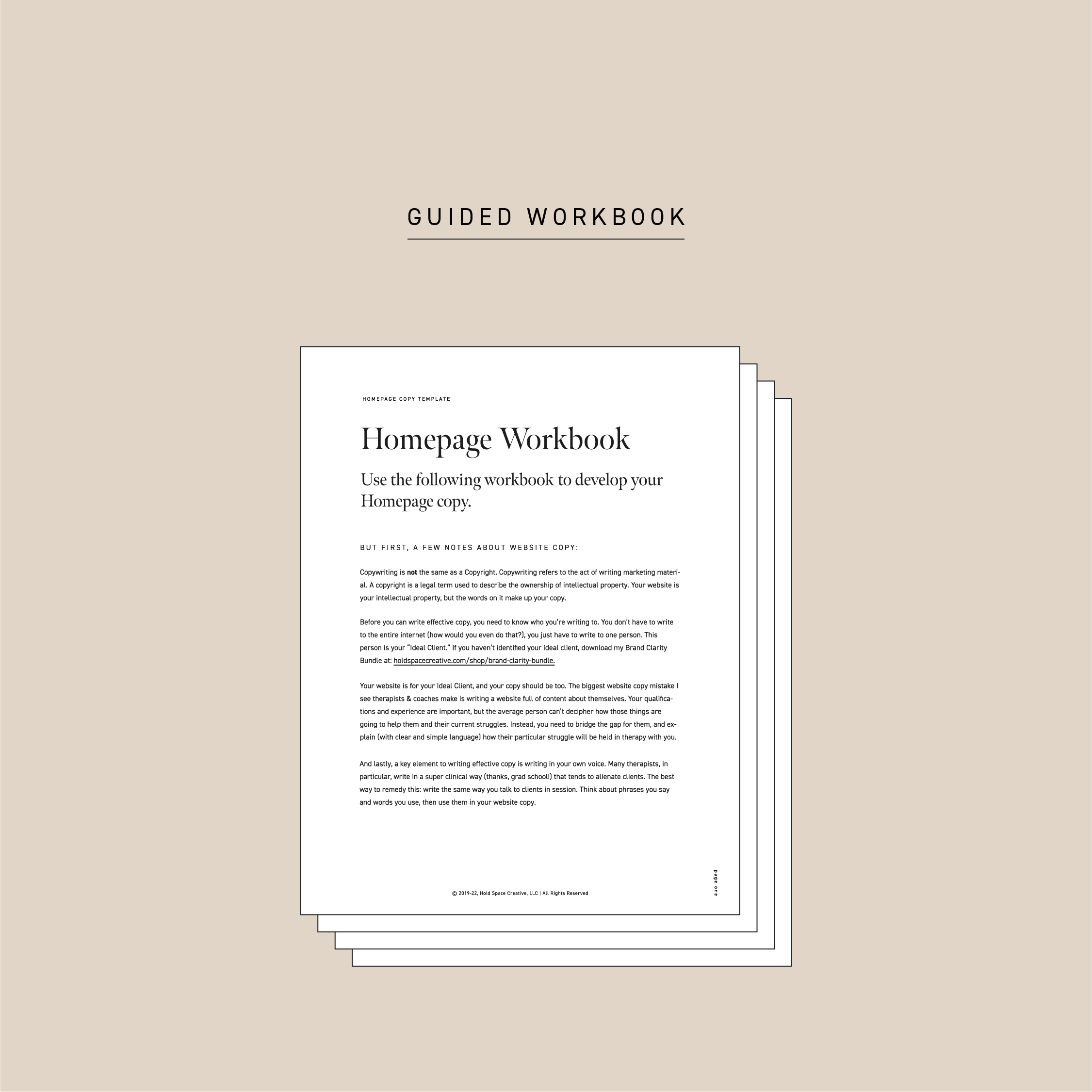 About Page Copy Template