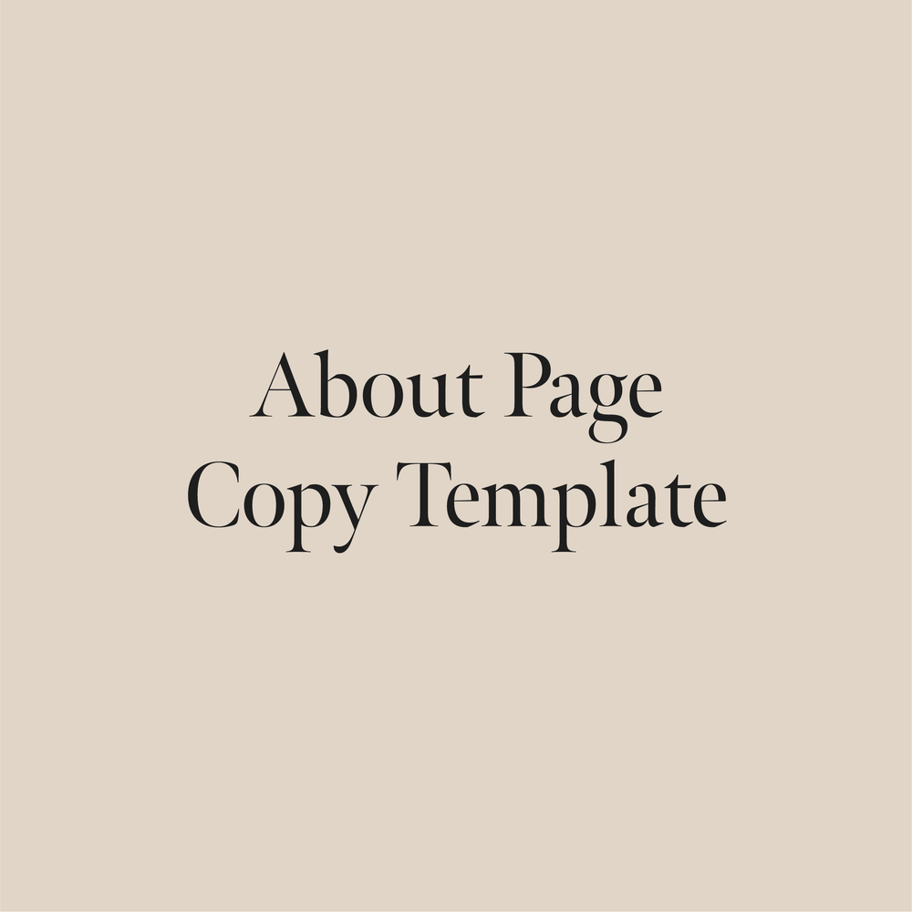 Sales Page Copy Template