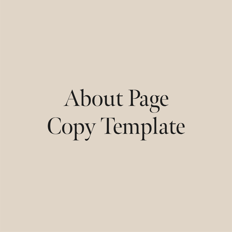 Homepage Copy Template