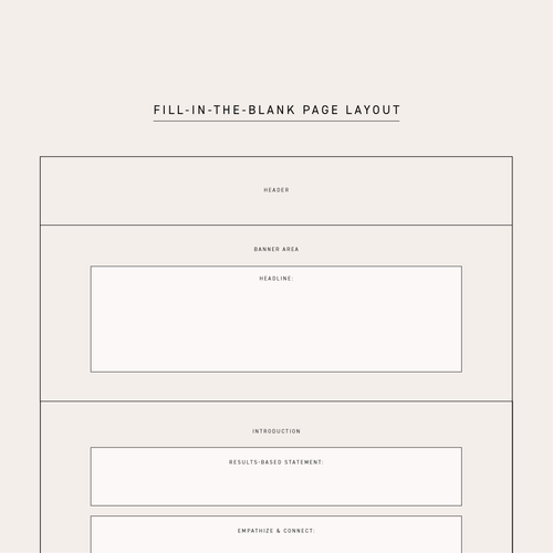 Homepage Copy Template