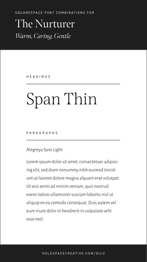 Squarespace Font Combinations for Your Personality
