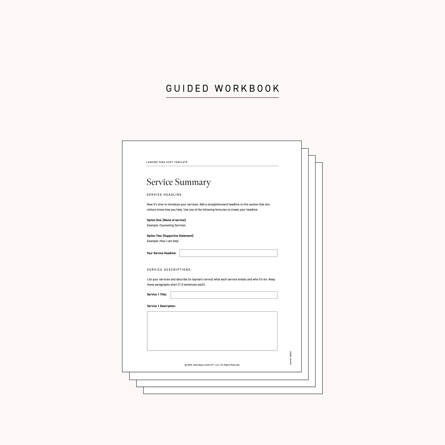 Sales Page Copy Template