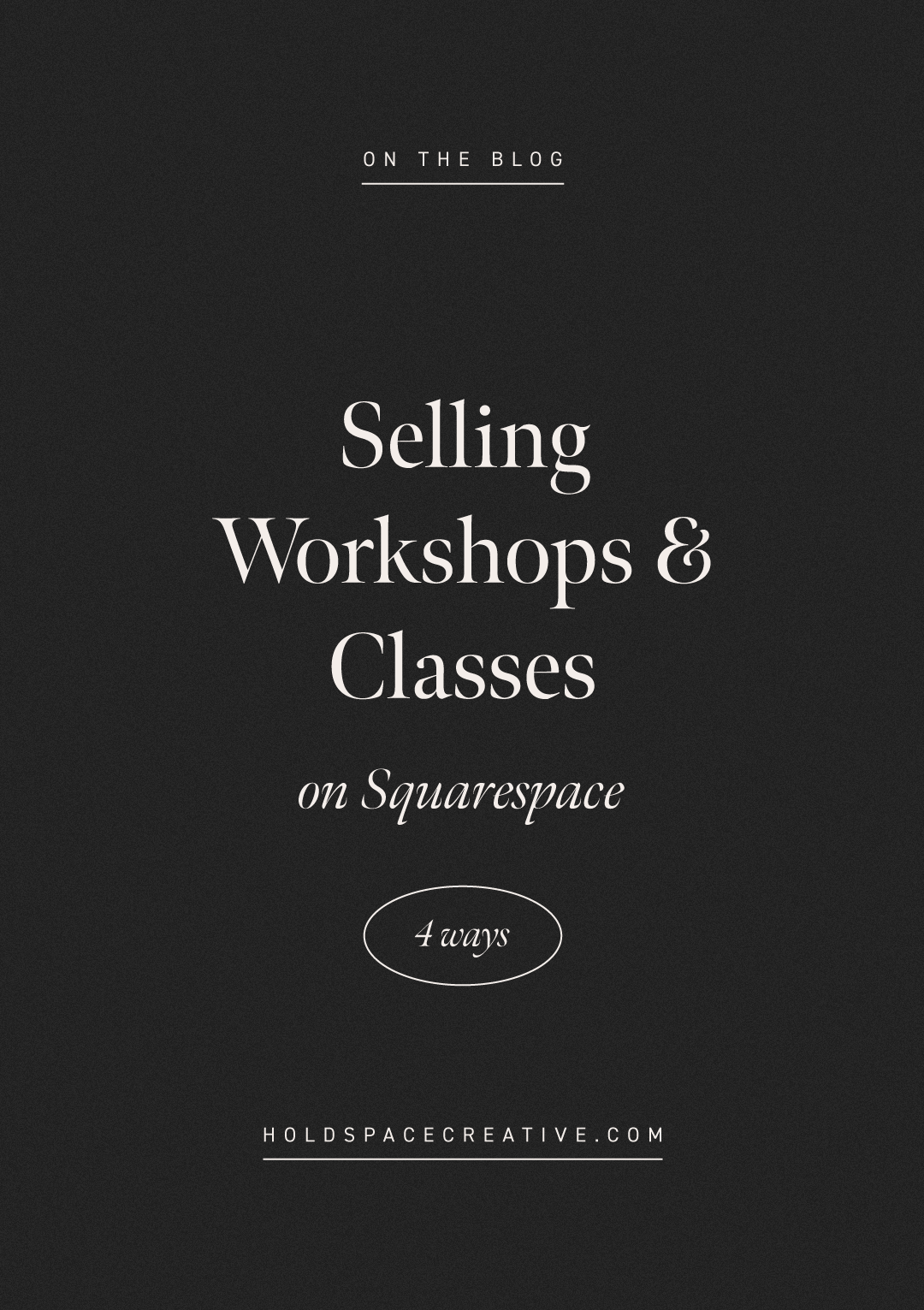 Selling Workshops & Classes on Squarespace (4 Ways)