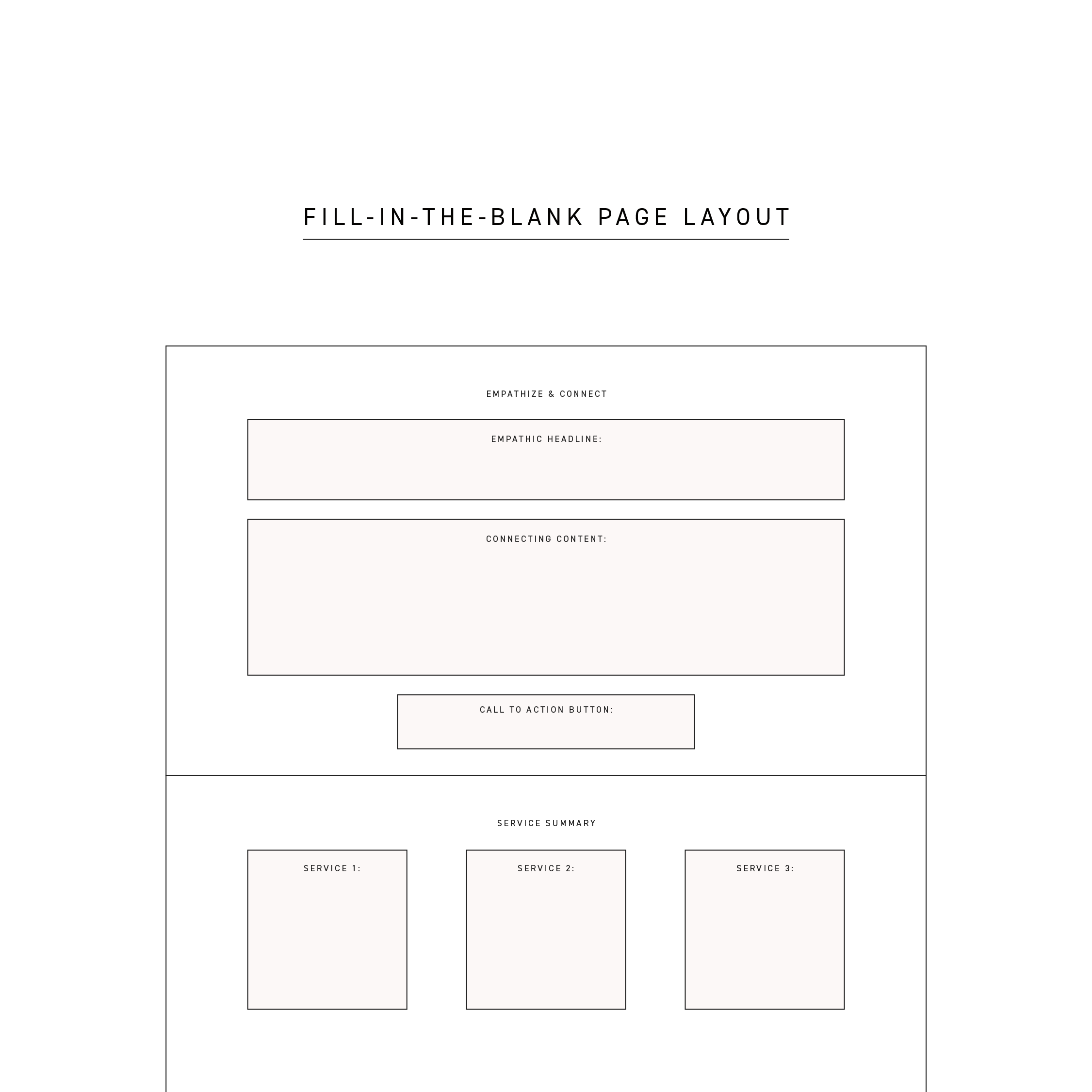 Sales Page Copy Template