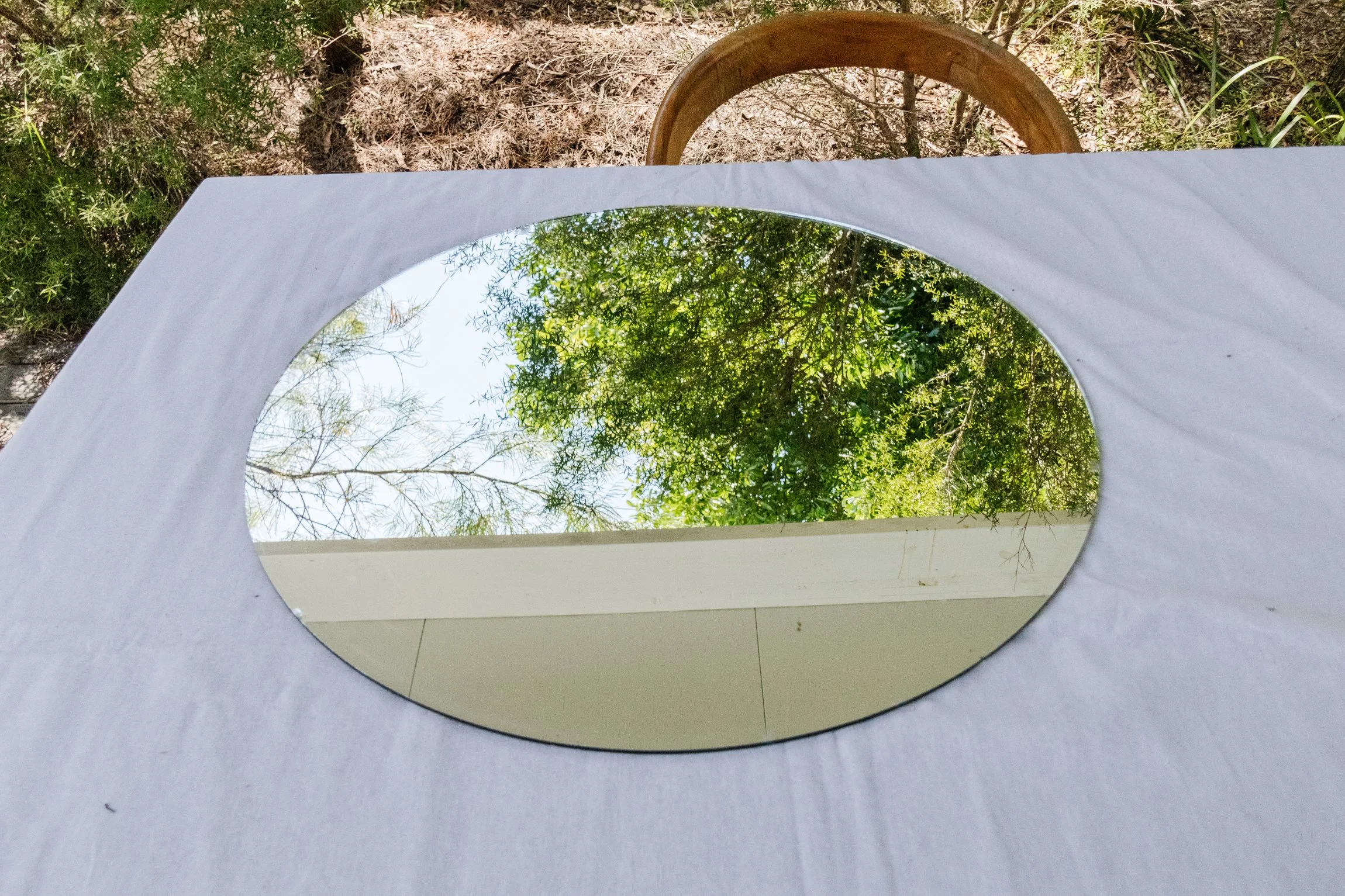 Upcycled Wavy Plaster Mirror — Smor Home