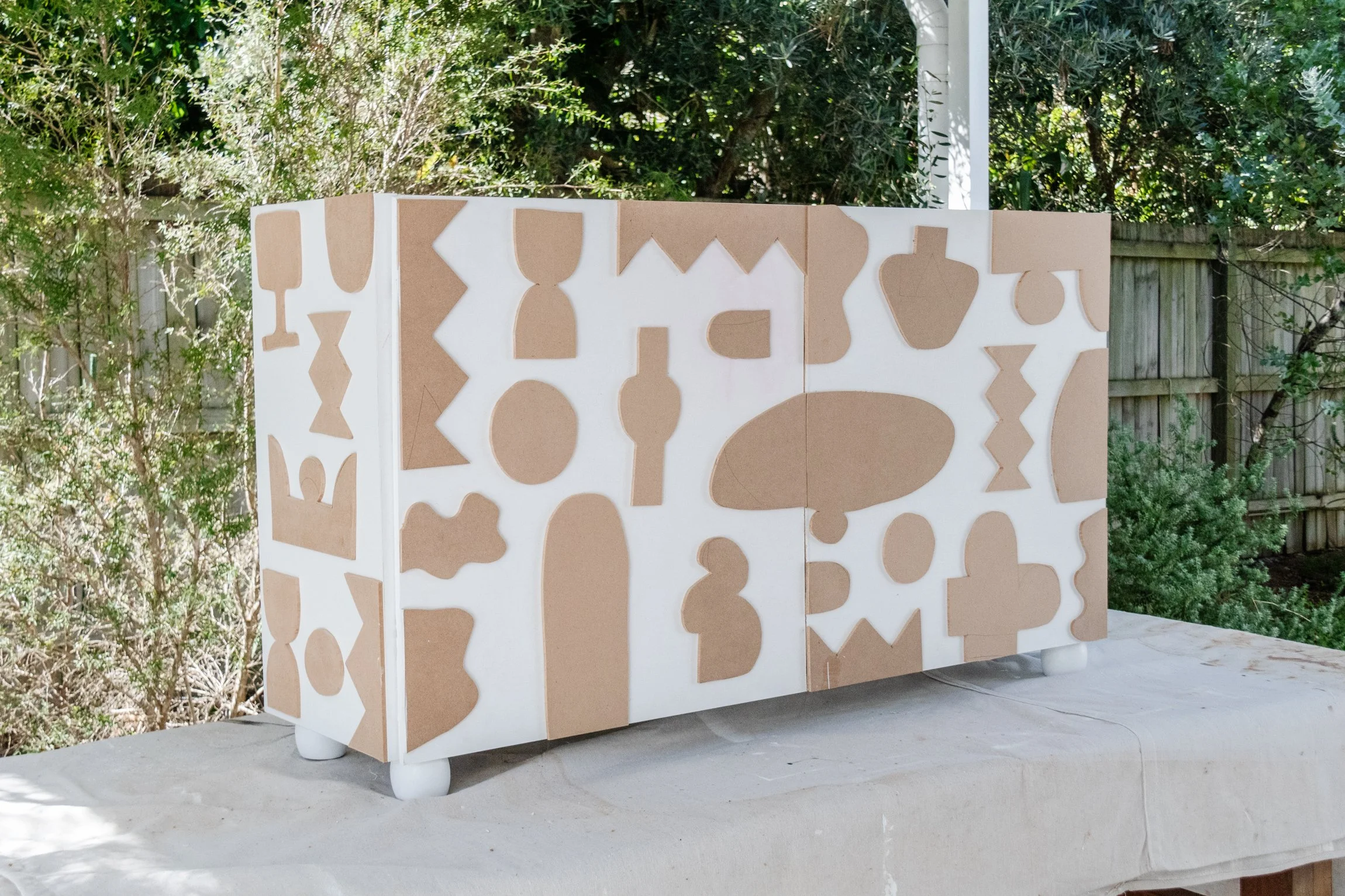 Before & After: DIY Abstract Cabinet (a Bunnings hack!) — Smor Home