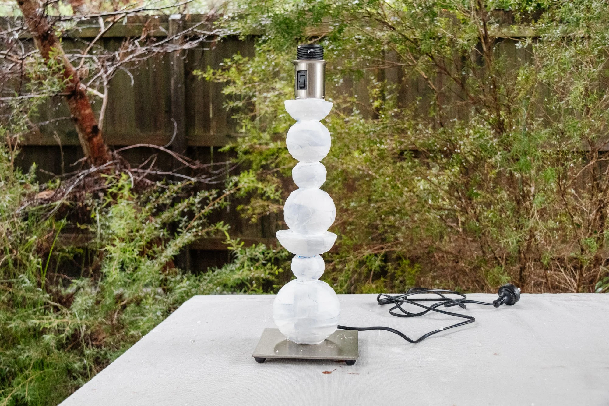 Upcycled Ball Table Lamp — Smor Home