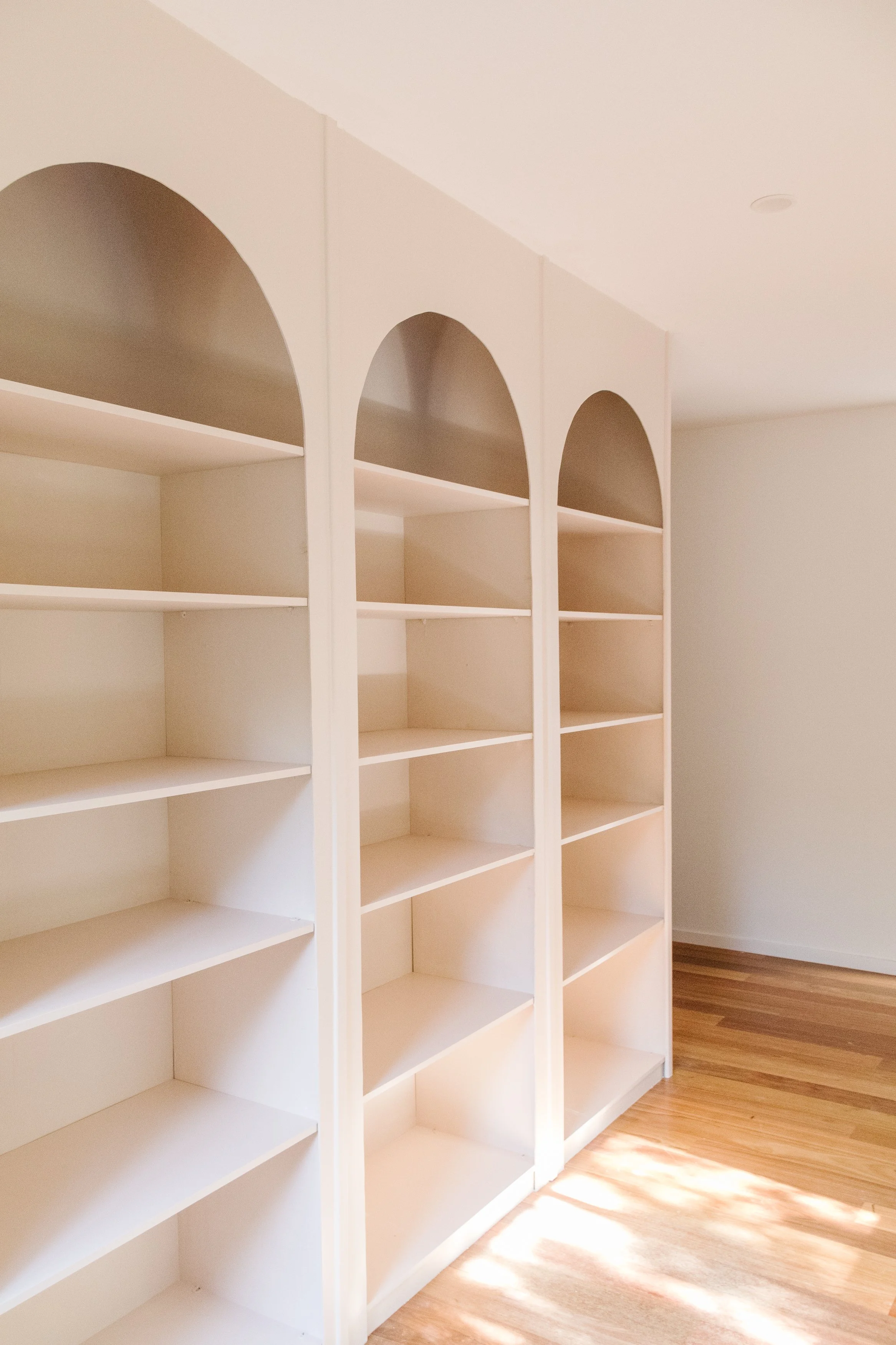 DIY Arched Wall Library — Smor Home