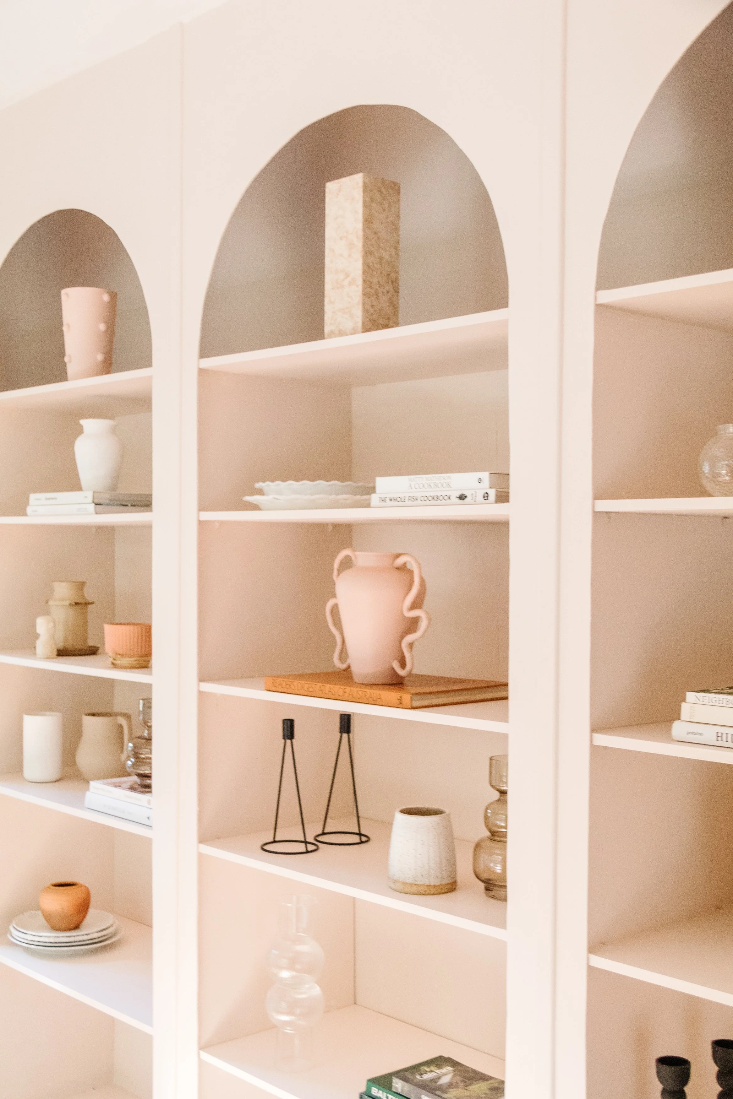 DIY Arched Wall Library — Smor Home