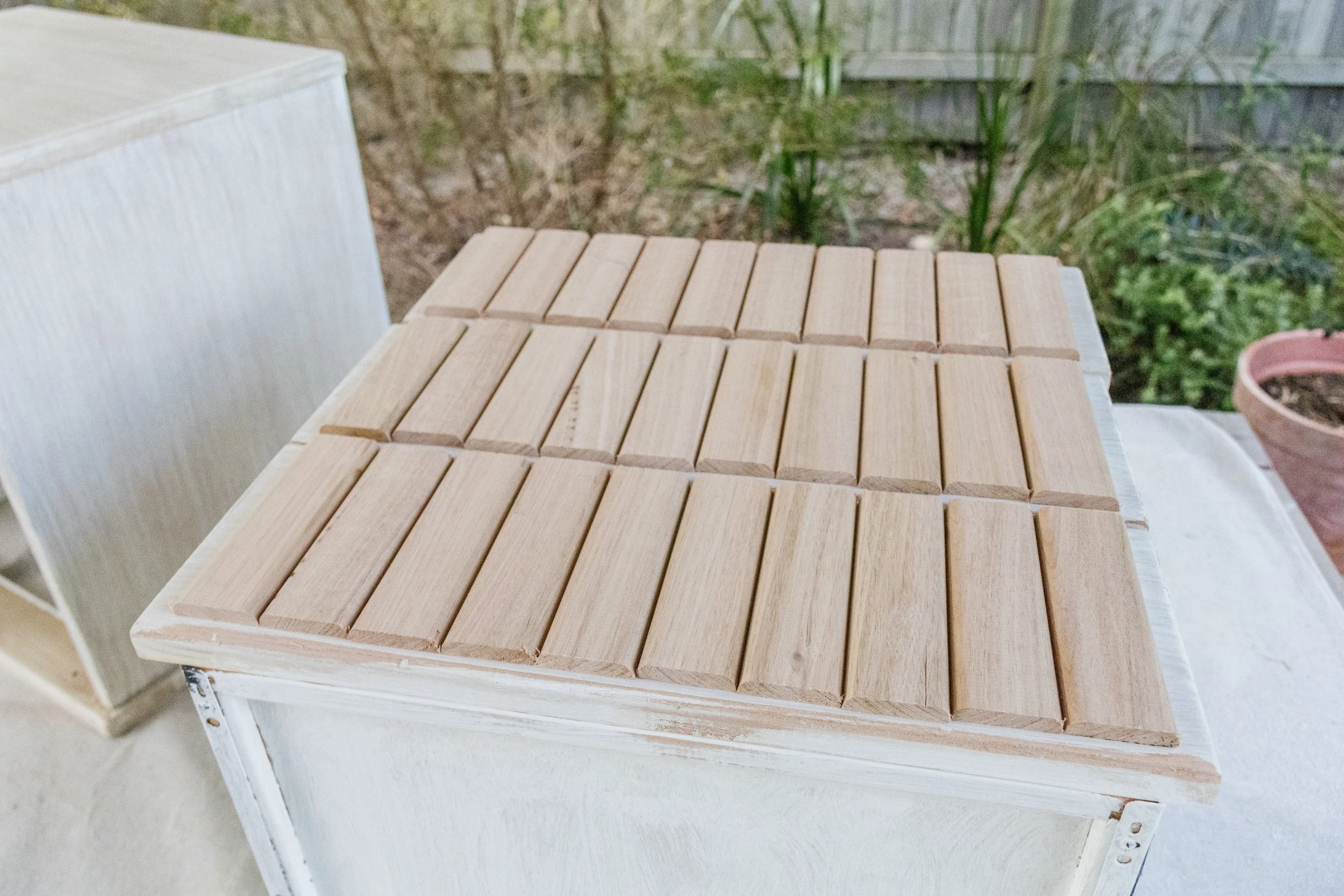 Upcycled Fluted Bedside Table — Smor Home