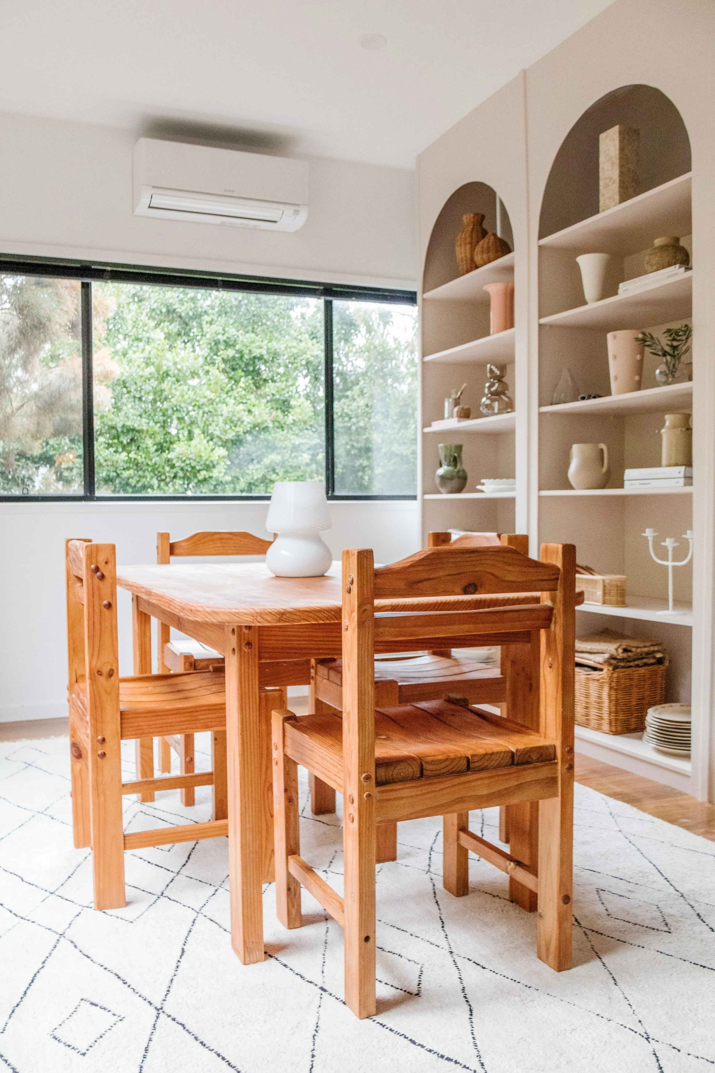 Restored Brutalist Studio Table & Chairs — Smor Home