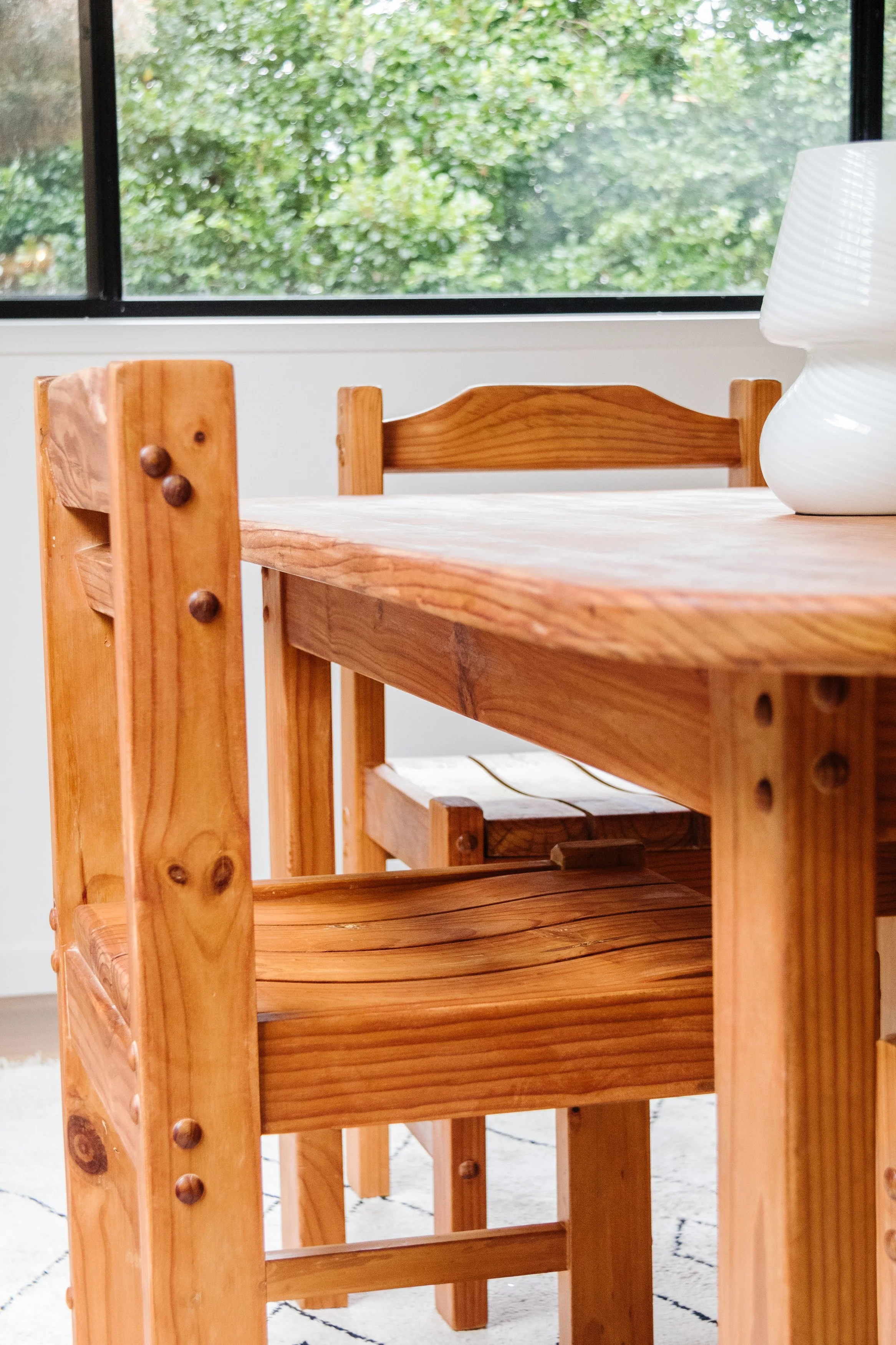 Restored Brutalist Studio Table & Chairs — Smor Home