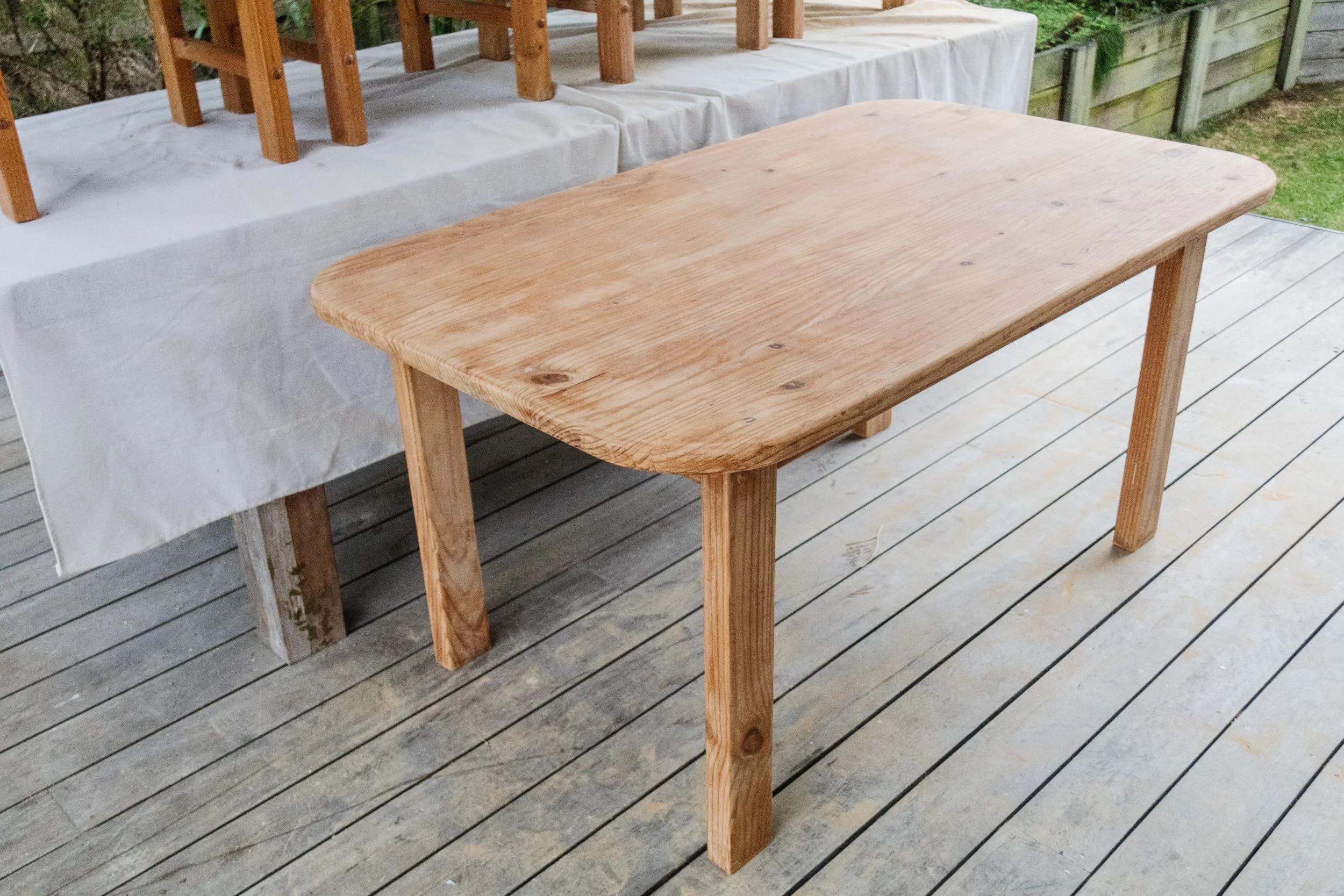 Restored Brutalist Studio Table & Chairs — Smor Home