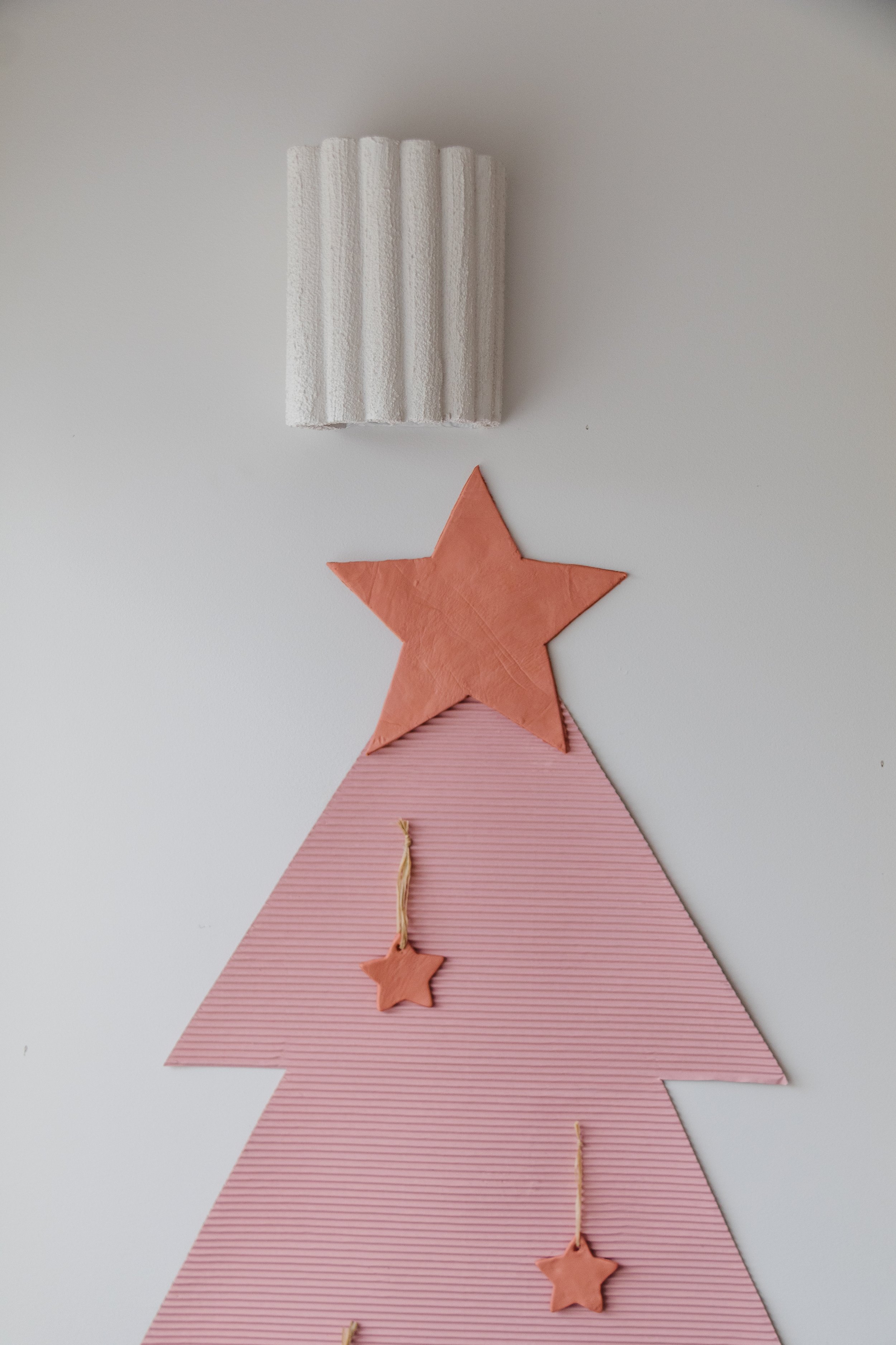 DIY Fluted Cardboard Christmas Tree — Smor Home