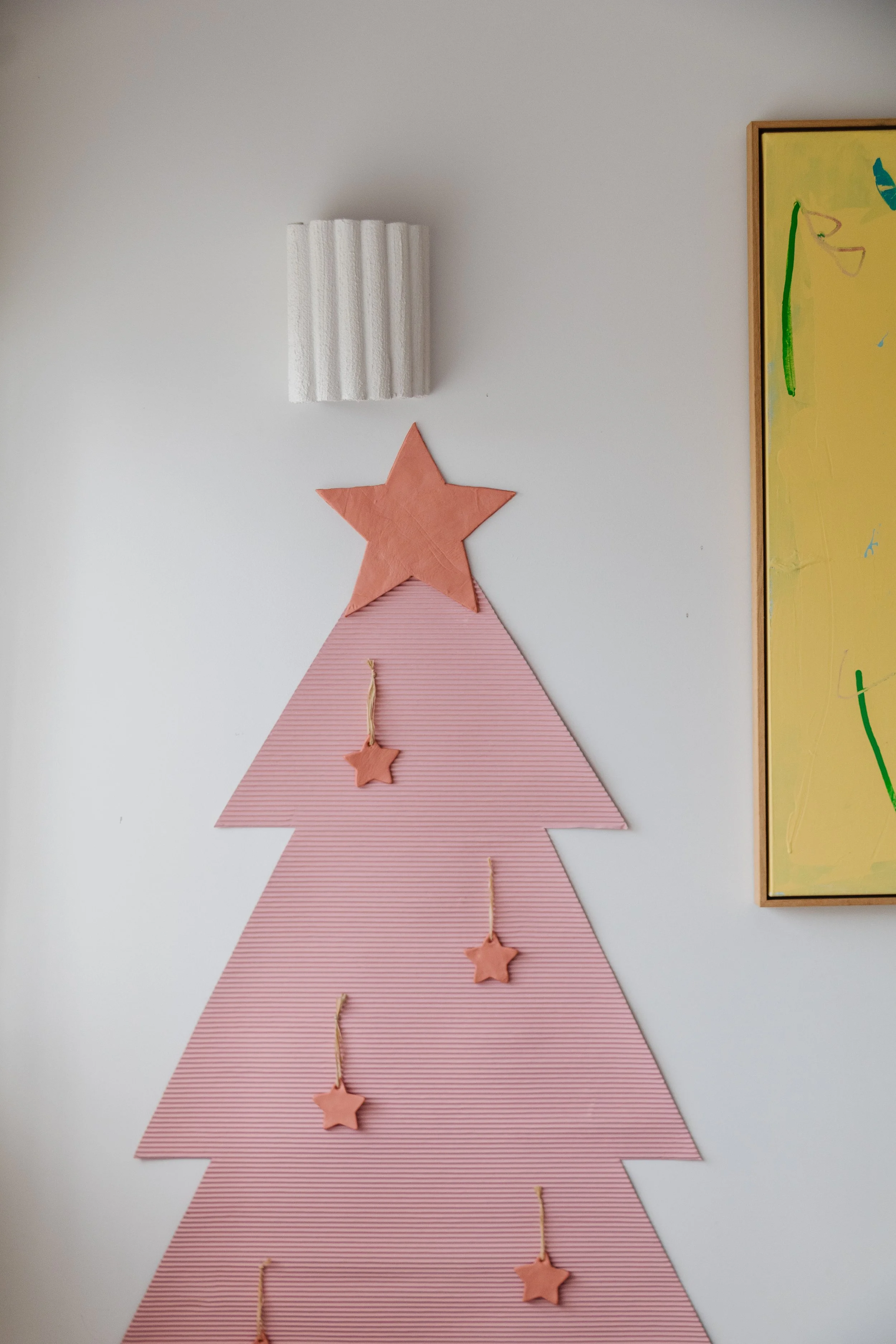 DIY Fluted Cardboard Christmas Tree — Smor Home