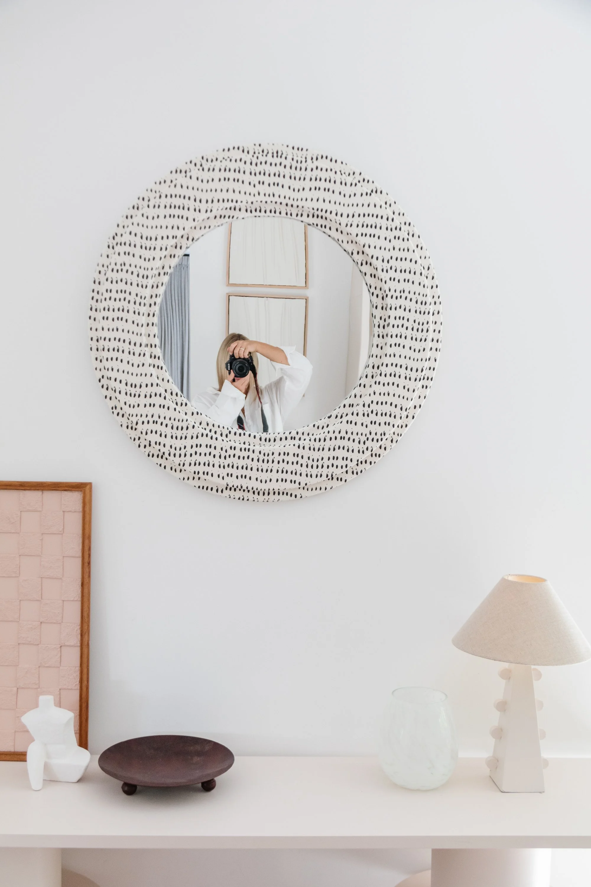 Upcycling A Fabric Framed Mirror — Smor Home