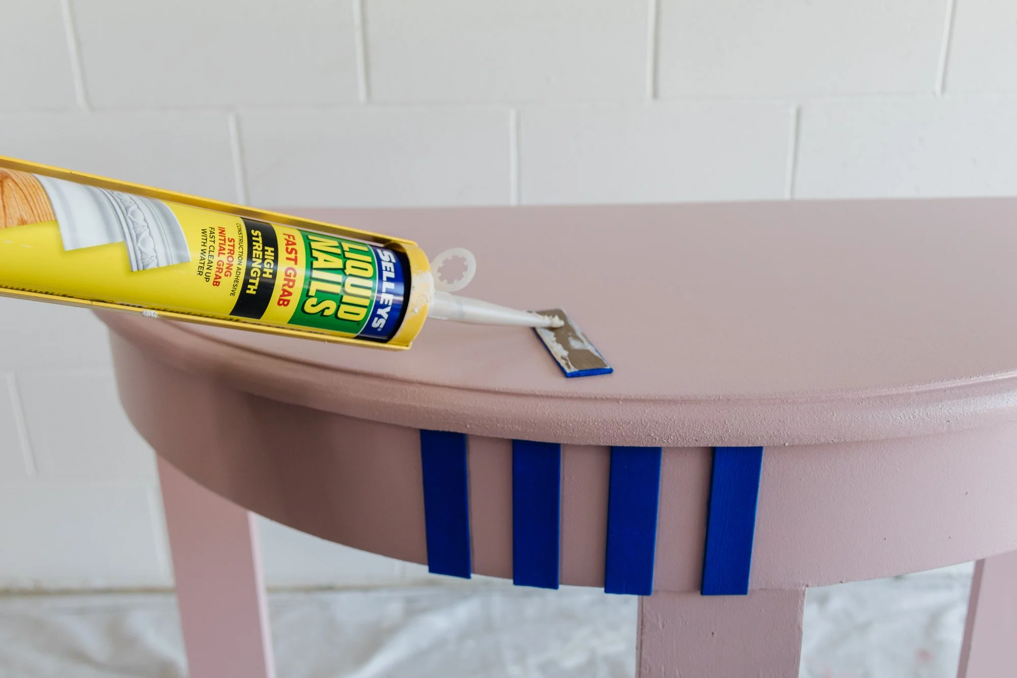 Upcycling A Console Table (using blinds!) — Smor Home